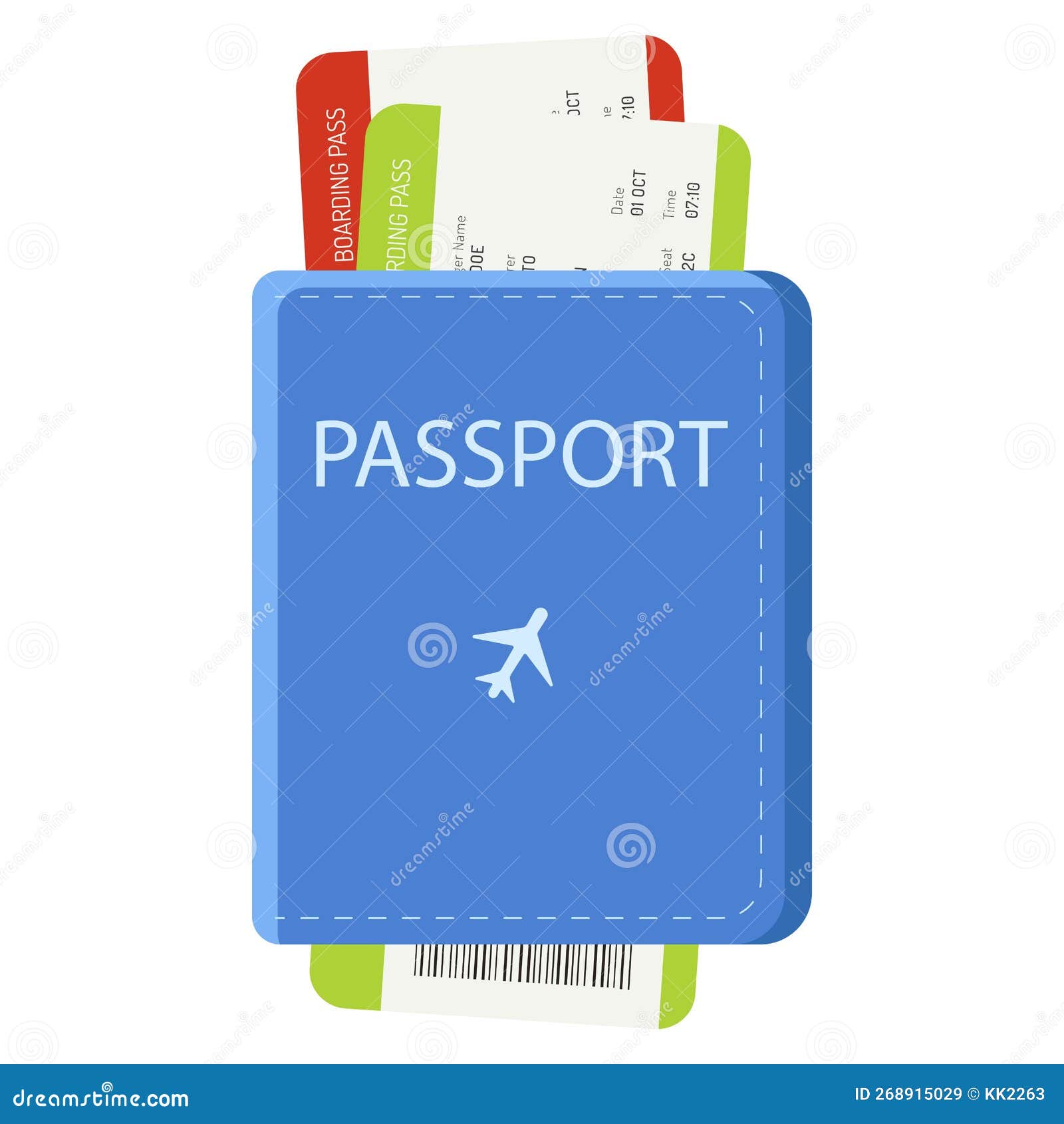 Isolated Passport Design Cartoon Vector | CartoonDealer.com #82598025