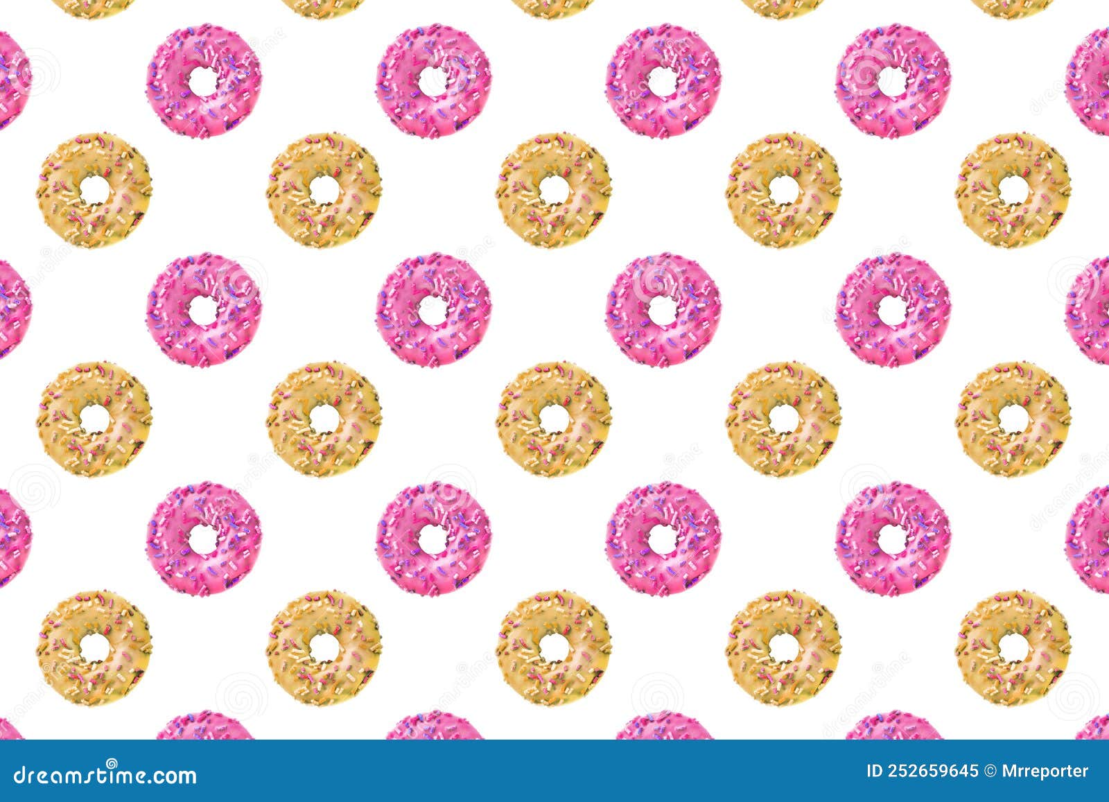 Isolated Pattern of Retro Colors Donuts Stock Image - Image of donuts ...