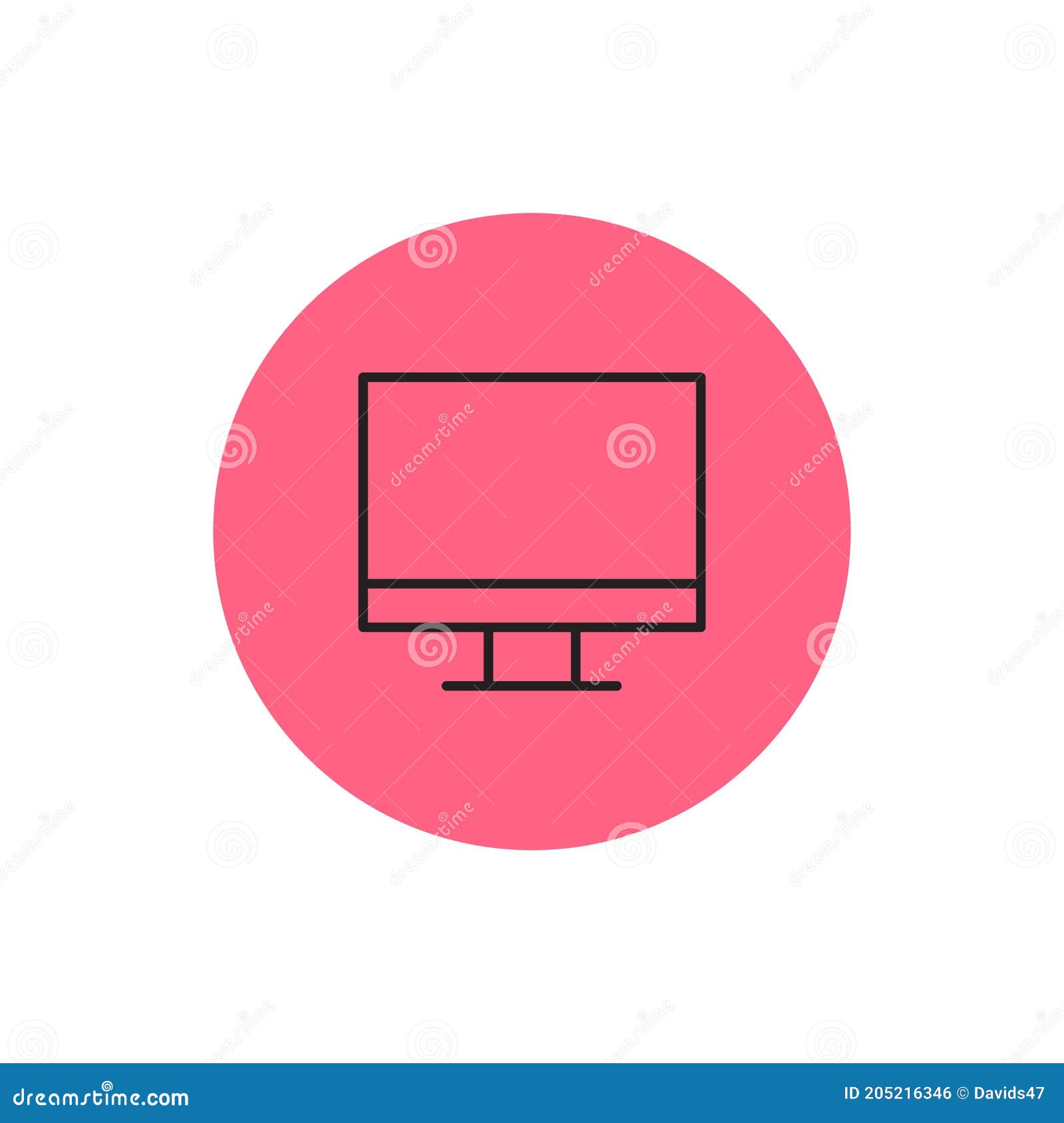 Isolated pc red logo stock vector. Illustration of tech - 205216346