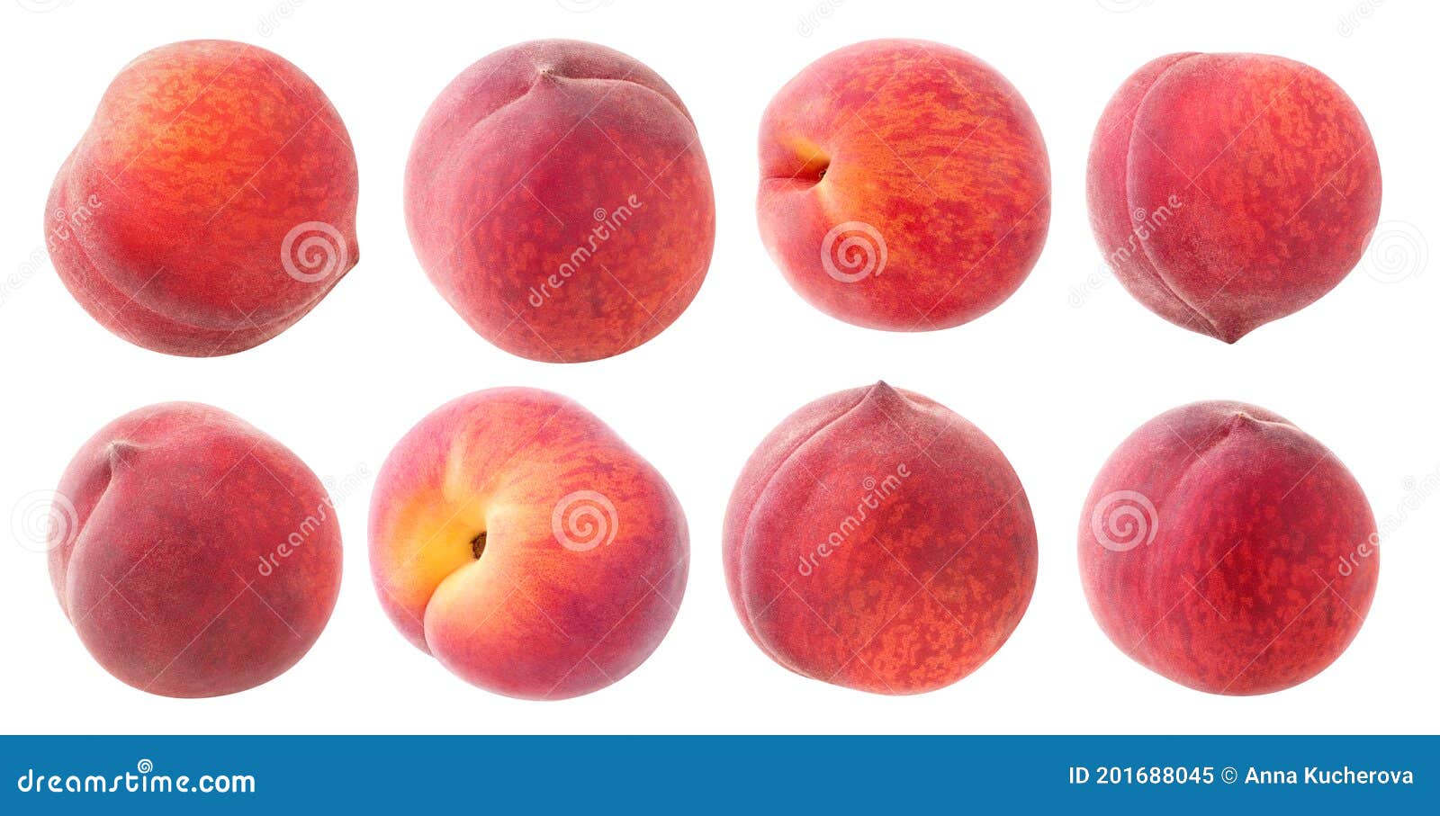 Isolated Peach Fruits at Different Angles Stock Image - Image of ...