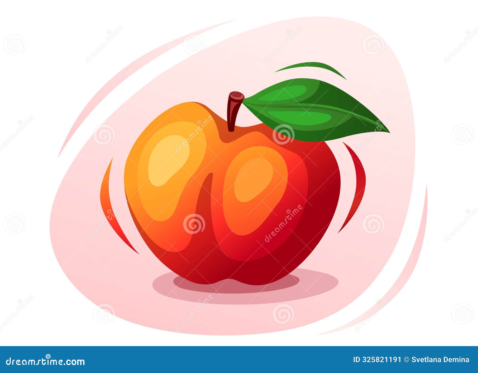 Isolated Peach with Leave on White Background. Juicy Nectarine Fruit ...