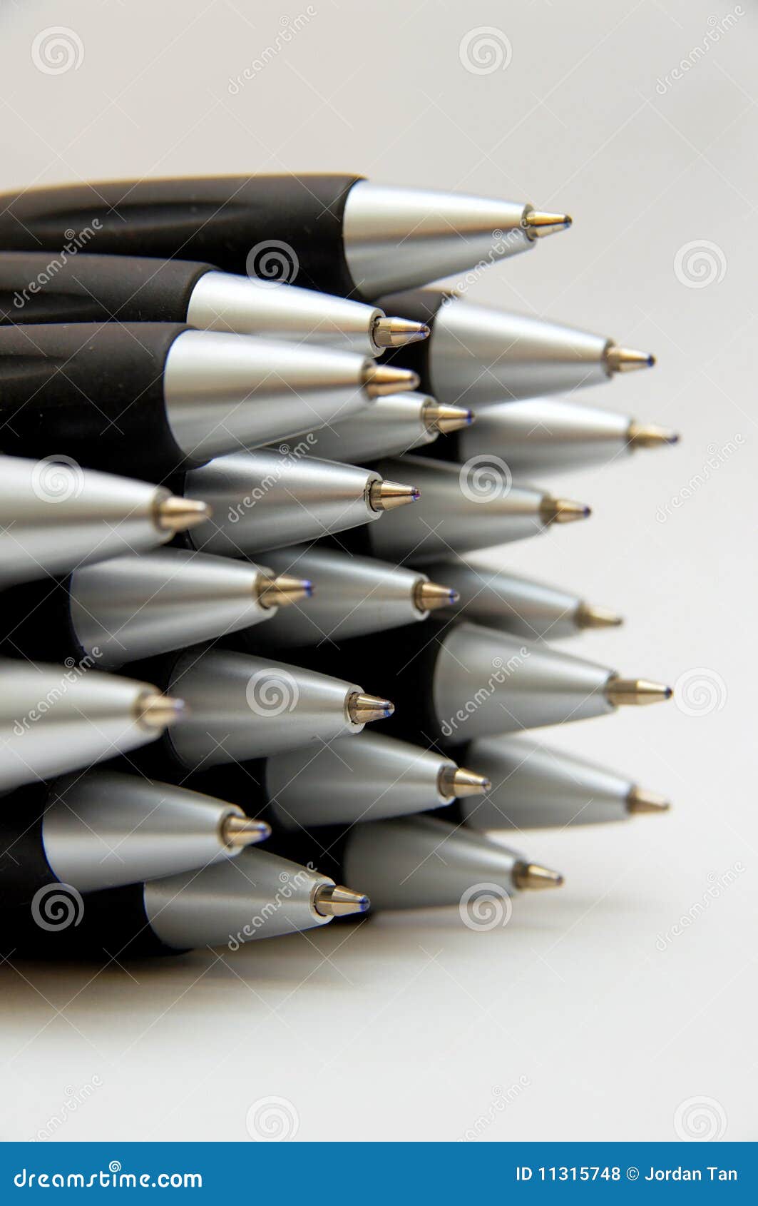 Isolated pen tips stock photo. Image of material, office - 11315748