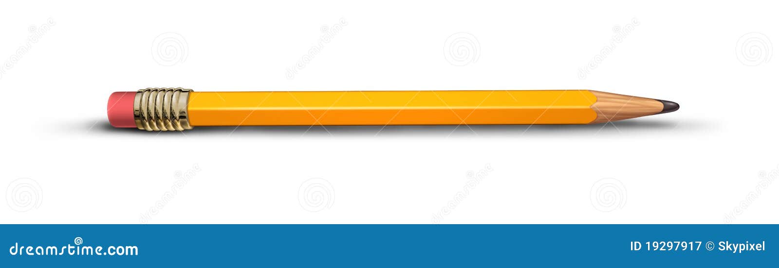 Isolated pencil stock illustration. Illustration of pencil - 19297917