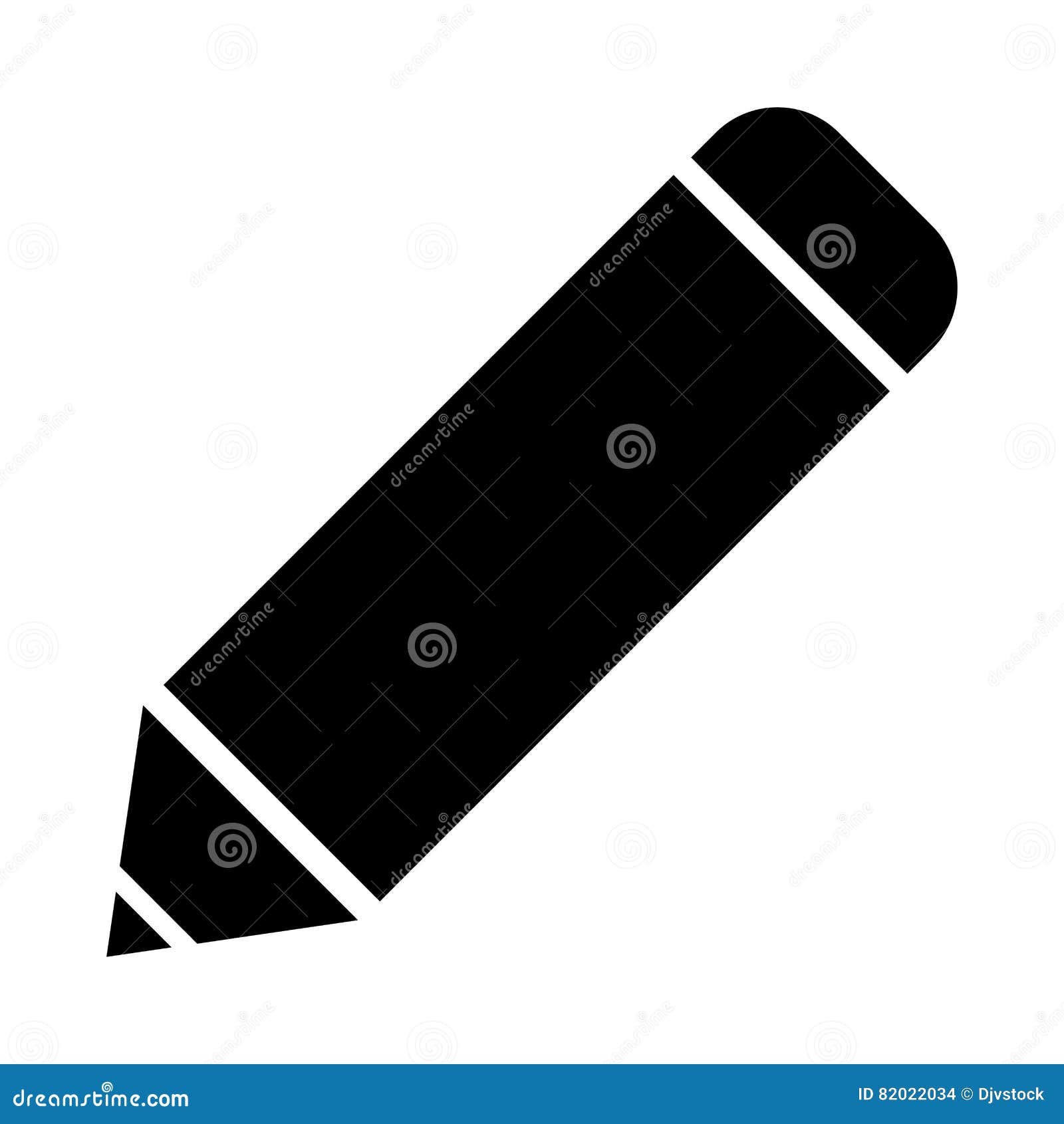 Isolated pencil symbol stock vector. Illustration of concept - 82022034