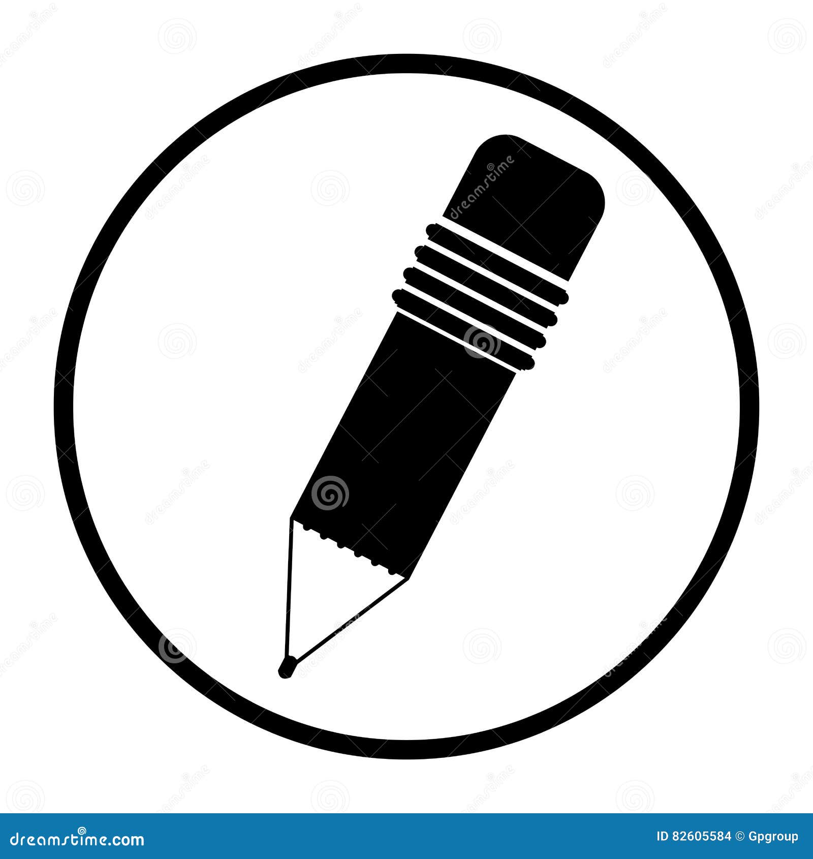 Isolated Pencil Tool Design Stock Illustration - Illustration of write ...