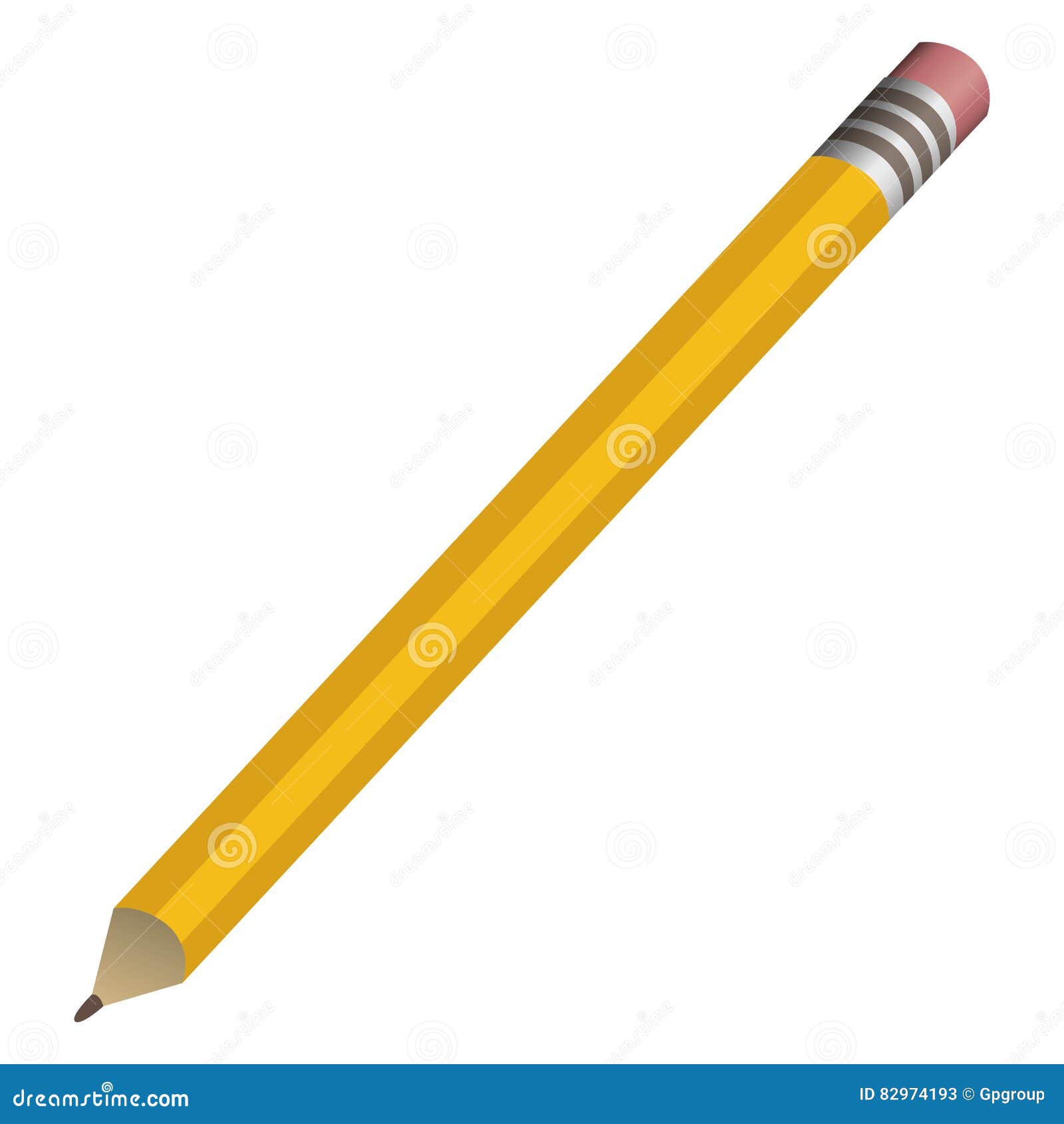 Isolated Pencil Tool Design Stock Illustration - Illustration of filing ...