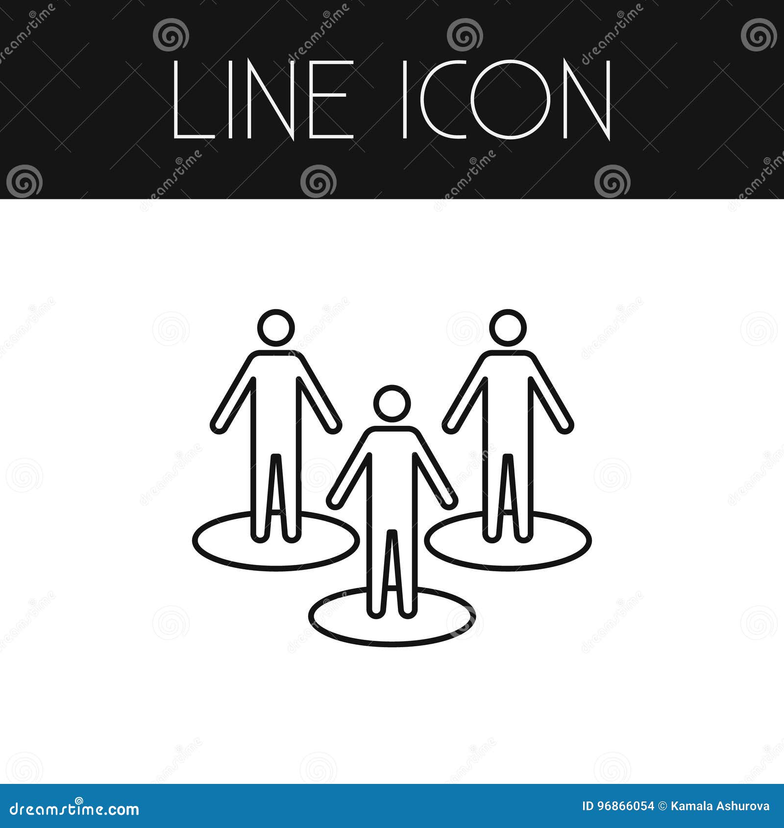 Isolated People Outline. Partner Vector Element Can Be Used for Partner ...