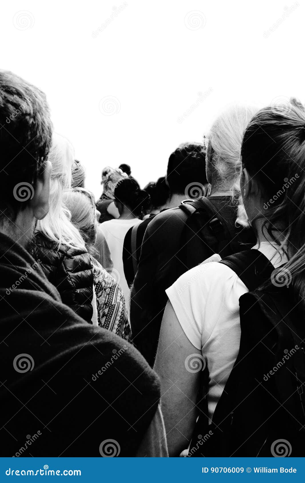 Isolated People Standing in Line Editorial Stock Image - Image of male ...
