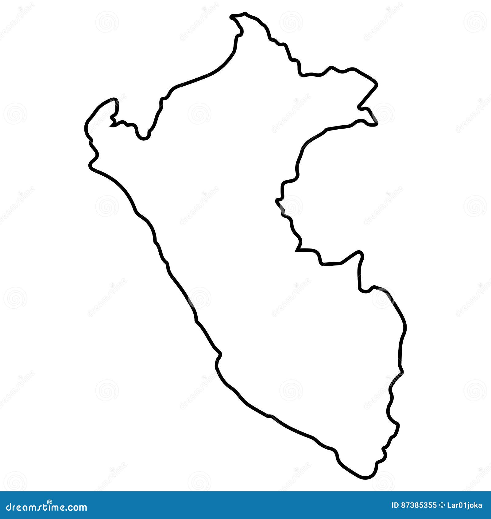 Isolated Peruvian map stock vector. Illustration of concept - 87385355