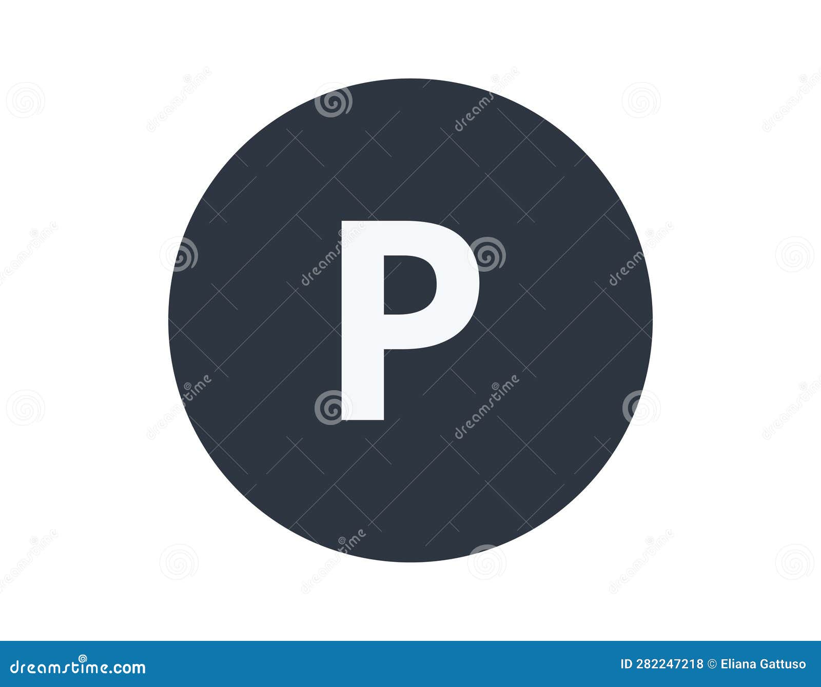 Isolated Phosphorus Chemical Symbol in a Circle. Stock Illustration ...