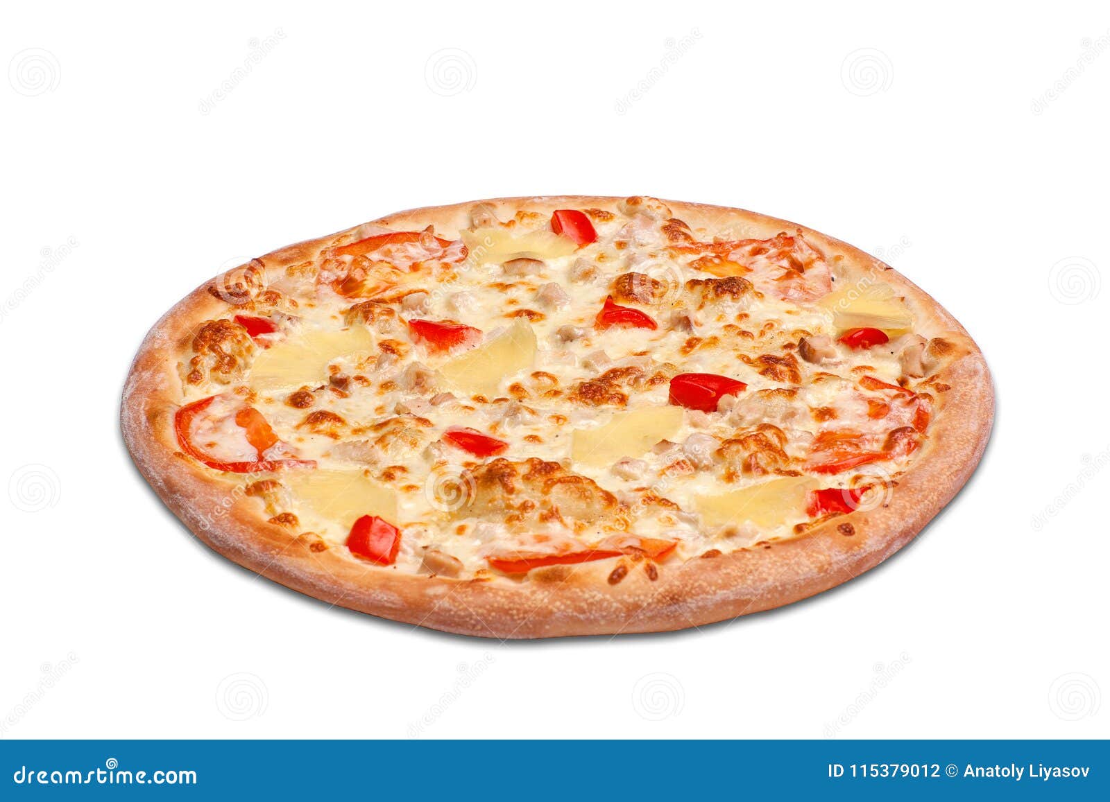 Pizza. View from above stock photo. Image of pepper - 115379012