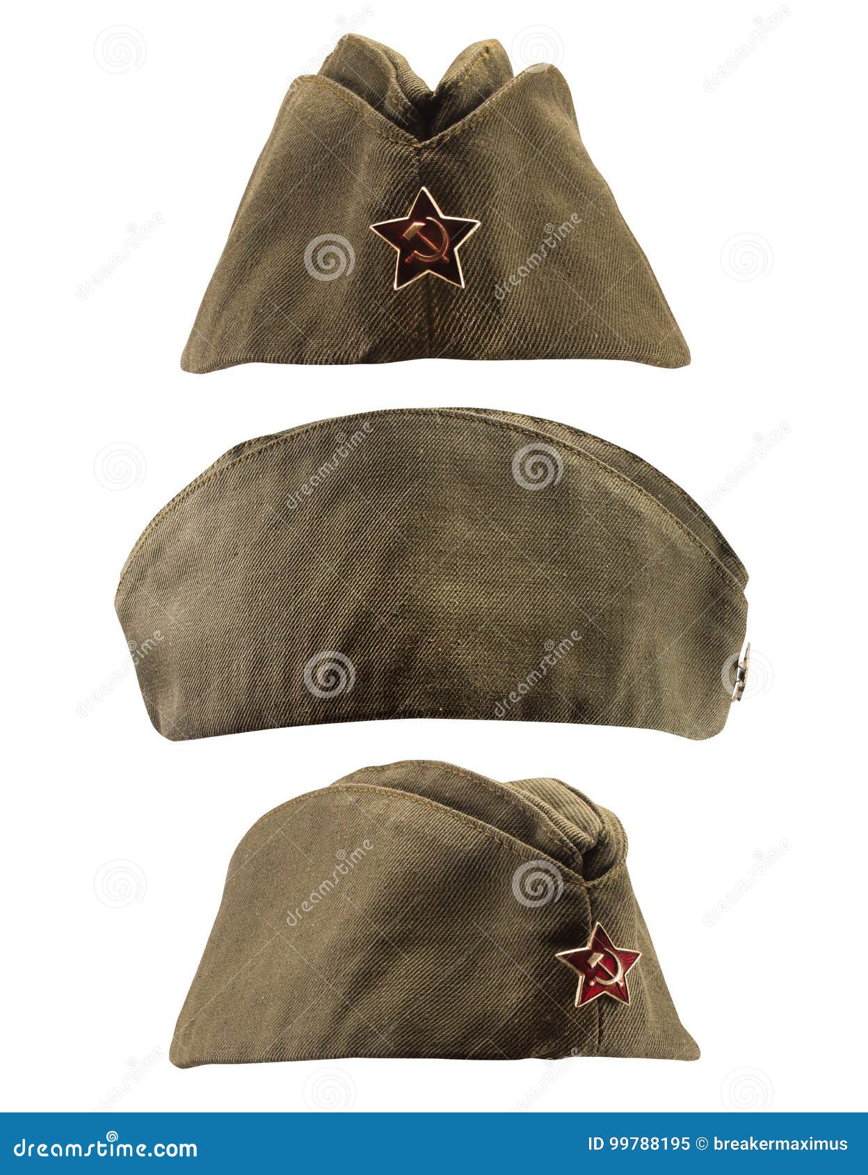 Soviet forage cap. stock image. Image of memory, brown - 99788195