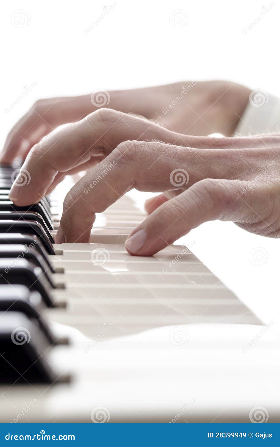 Isolated piano player stock image. Image of music, sound - 28399949