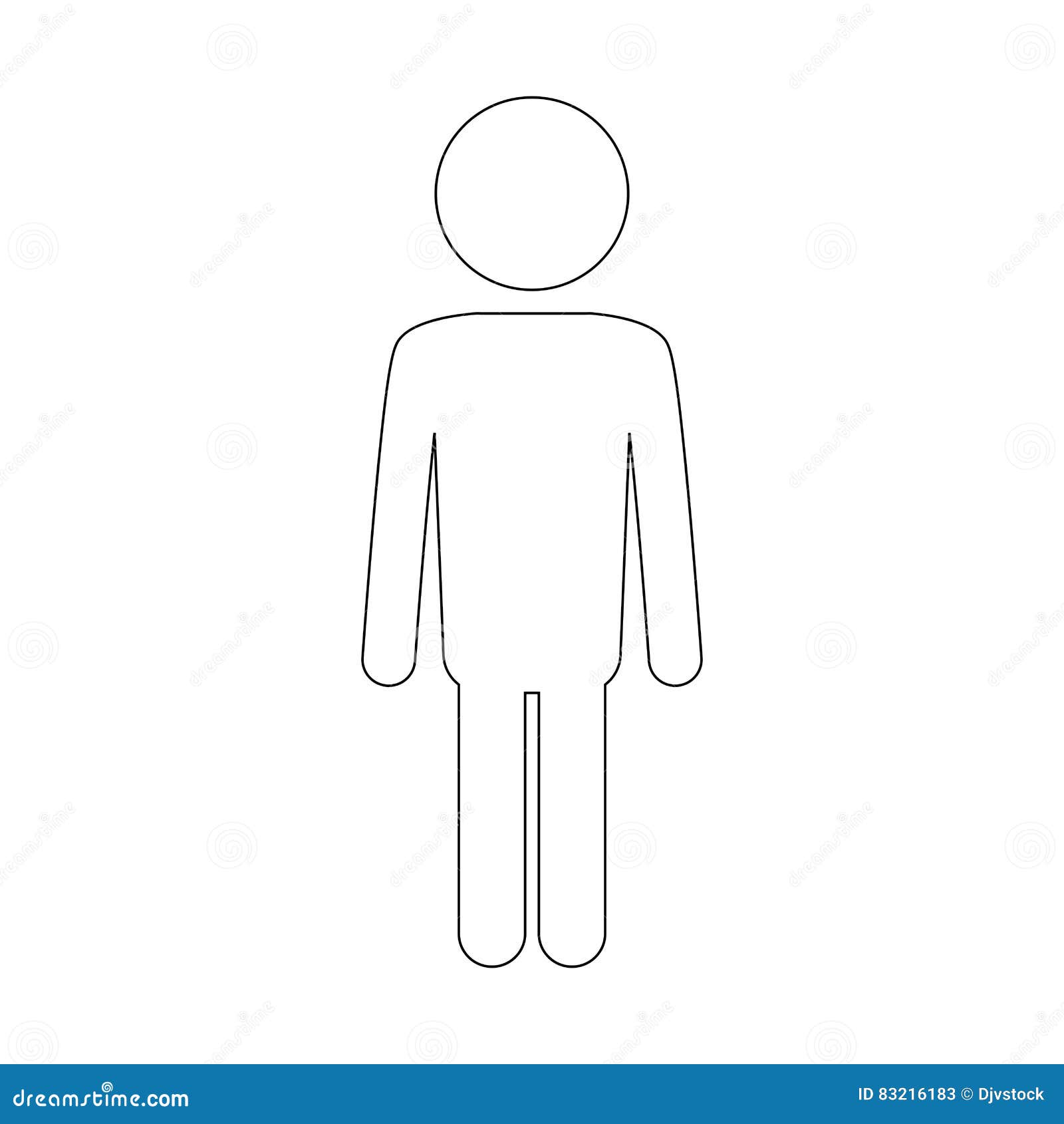 Isolated pictogram man stock illustration. Illustration of symbol ...