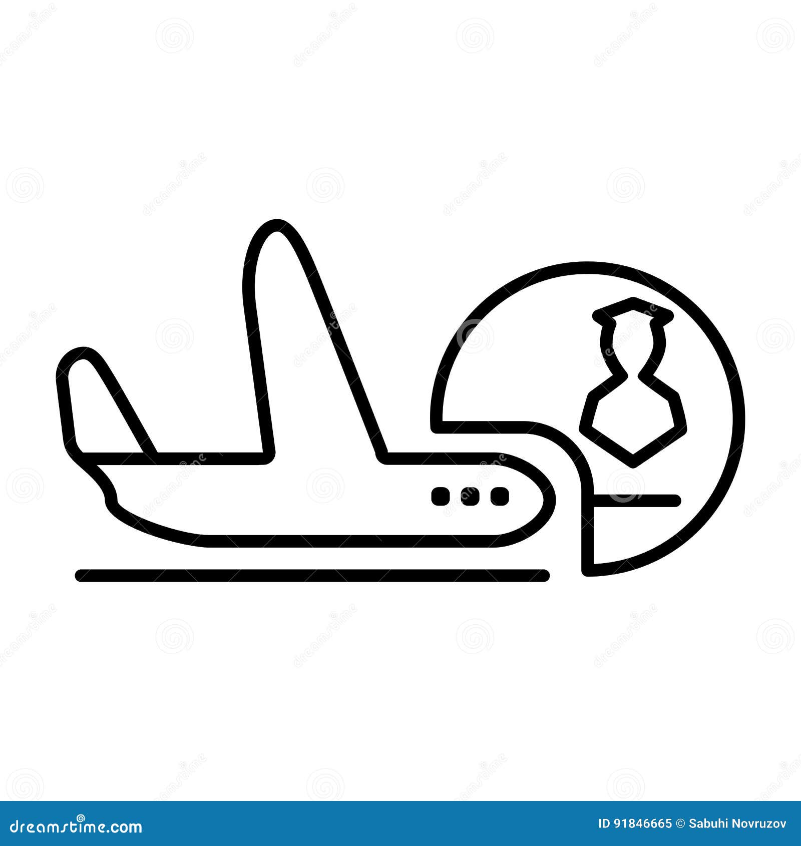 Isolated Pictogram Pilot Design Stock Vector - Illustration of aerial ...