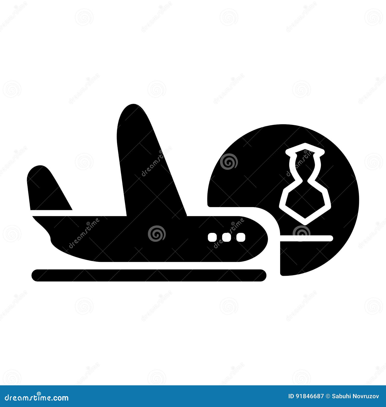 Isolated Pictogram Pilot Design Stock Vector - Illustration of face ...