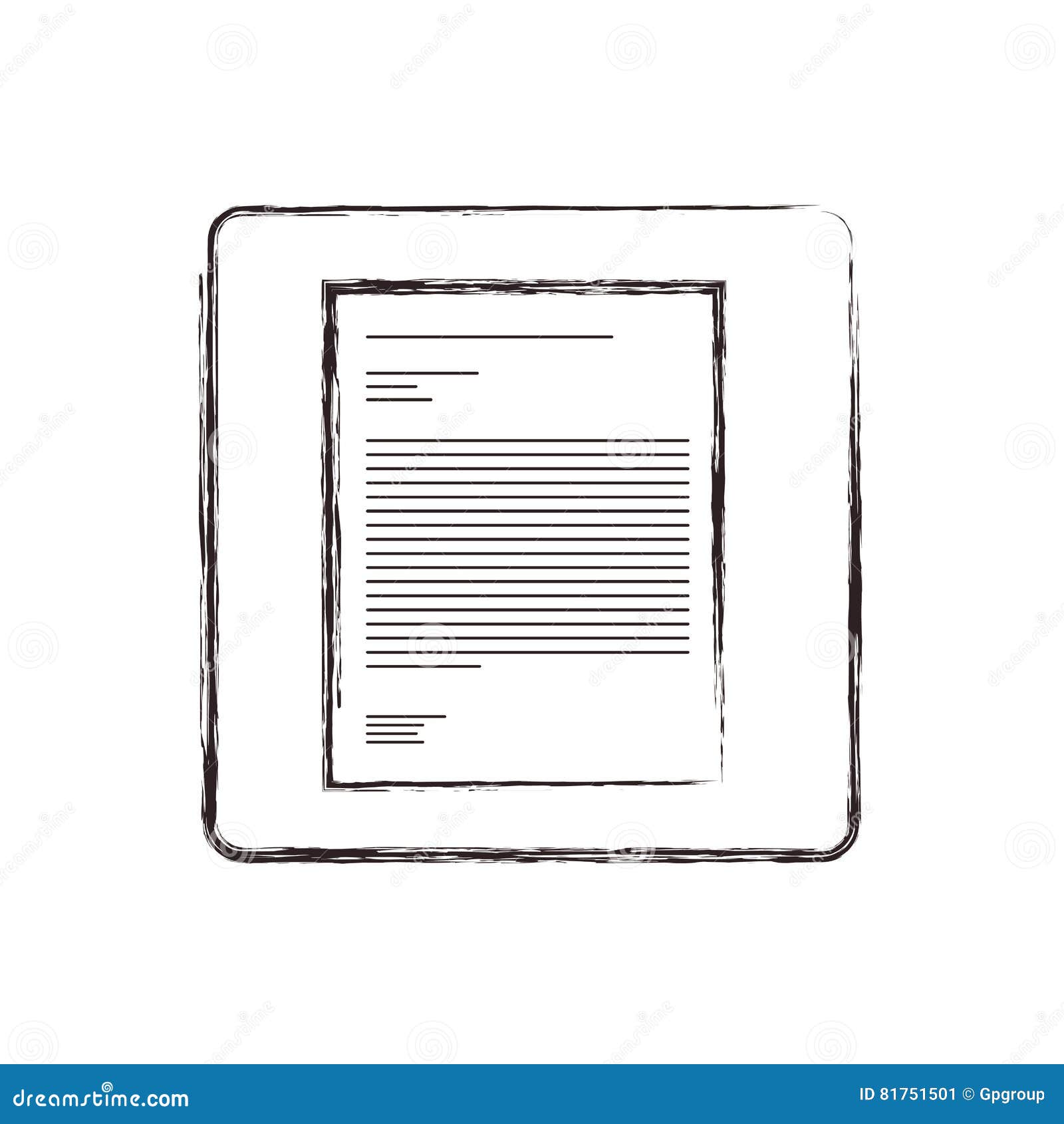 Isolated Piece of Paper Design Stock Illustration - Illustration of ...