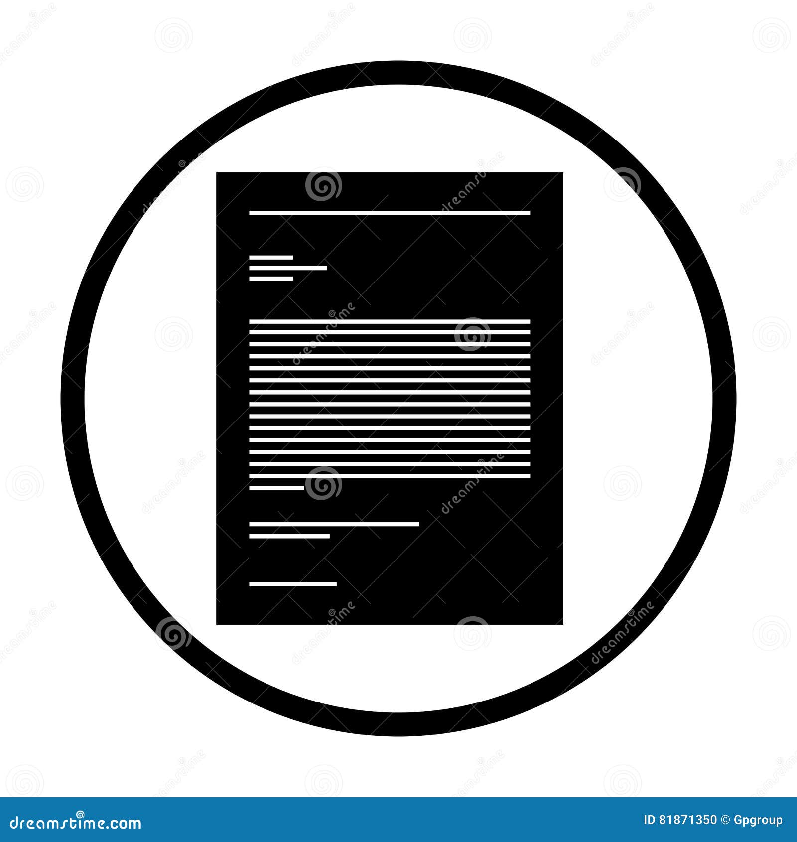 Isolated Piece of Paper Design Stock Vector - Illustration of document ...