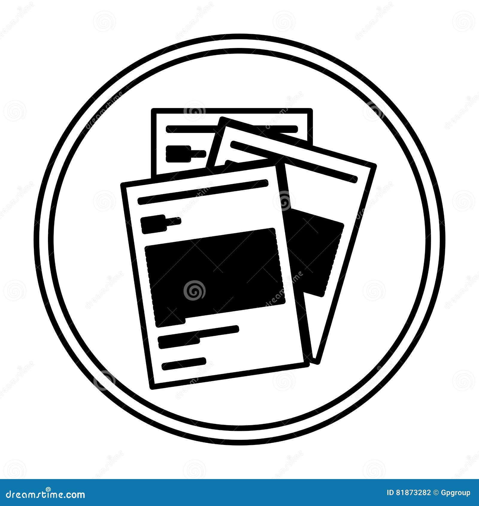 Isolated Piece of Paper Design Stock Vector - Illustration of ...