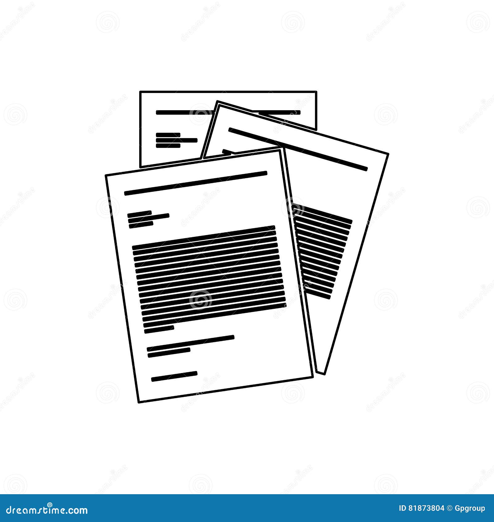 Isolated Piece of Paper Design Stock Vector - Illustration of data ...