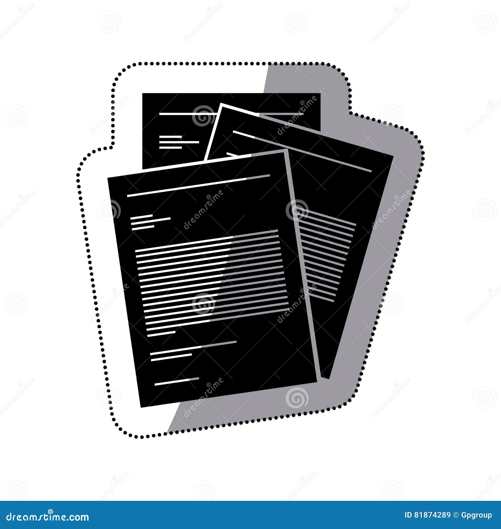 Isolated Piece of Paper Design Stock Illustration - Illustration of ...