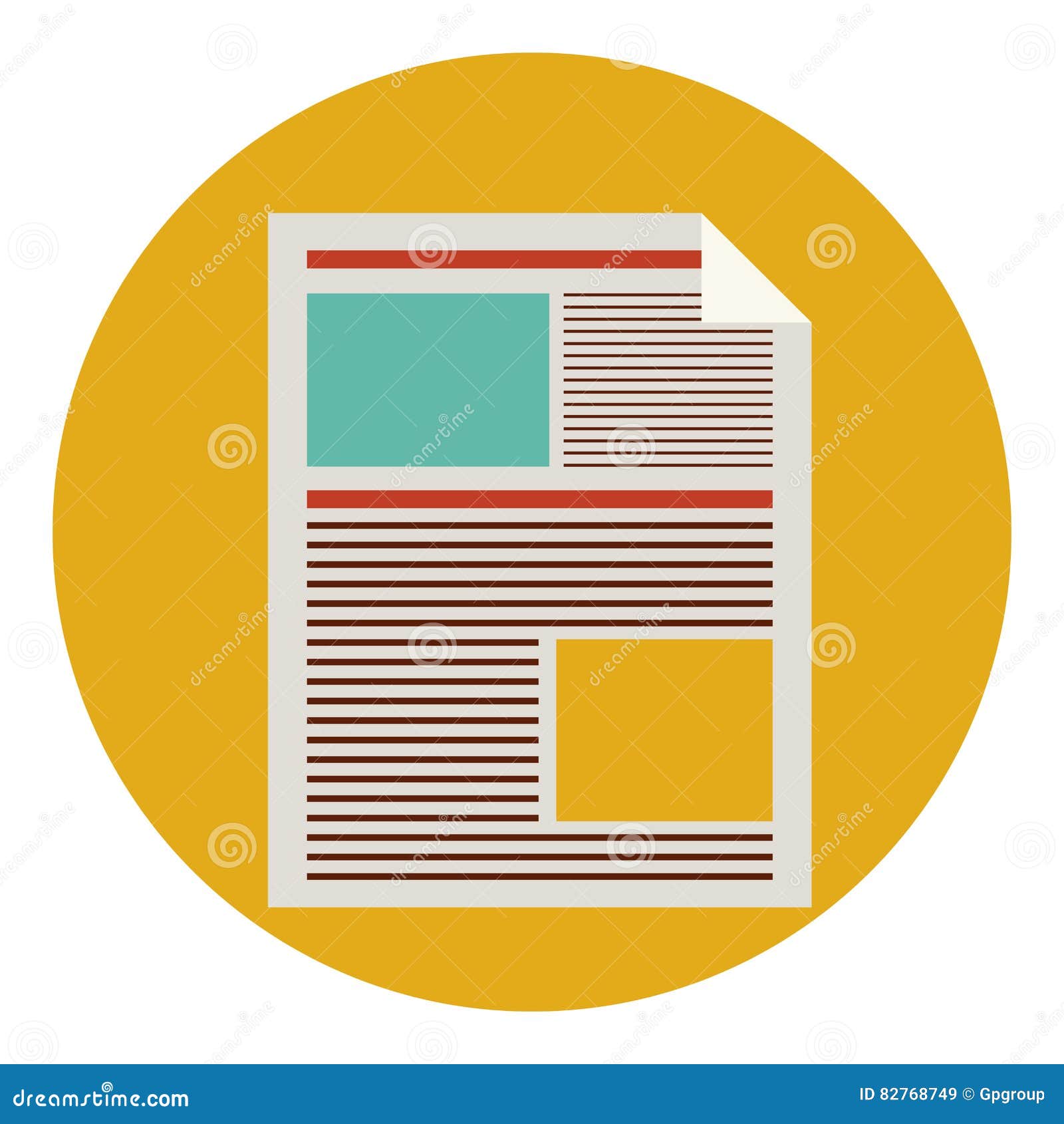 Isolated Piece of Paper Design Stock Vector - Illustration of document ...