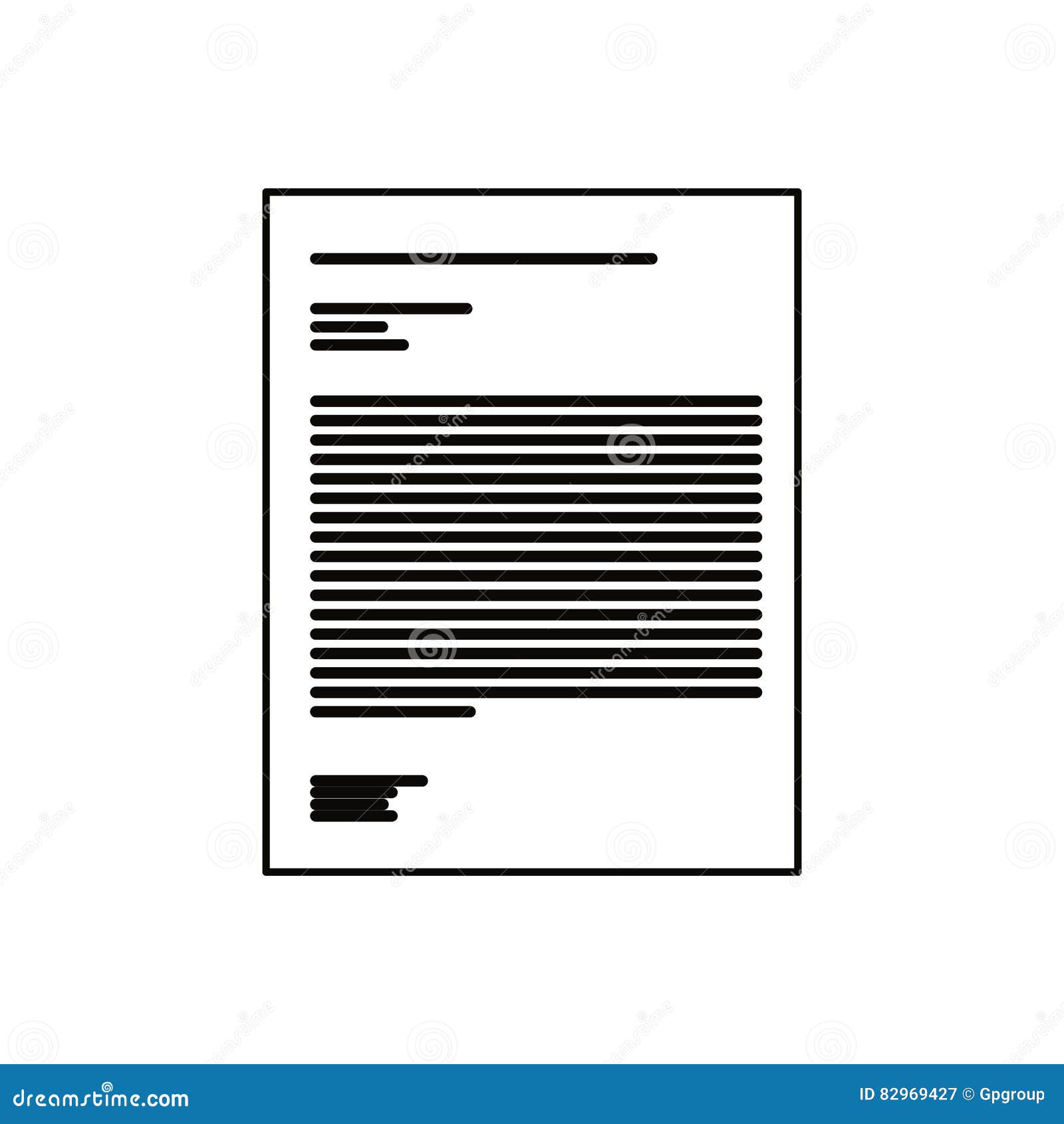 Isolated Piece of Paper Design Stock Vector - Illustration of office ...