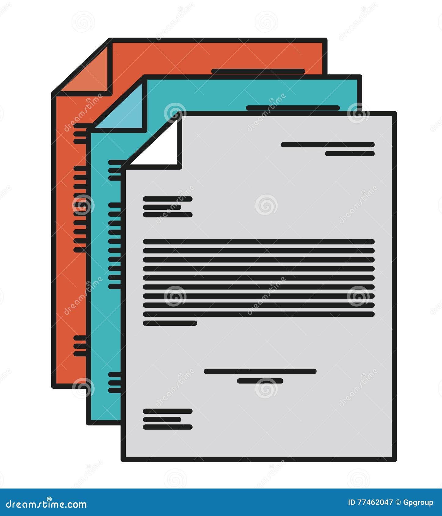 Isolated Piece of Paper Design Stock Vector - Illustration of icon ...