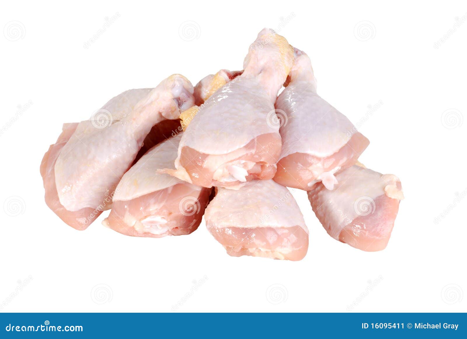 Isolated Pile of Chicken Drumsticks Stock Image - Image of chicken ...