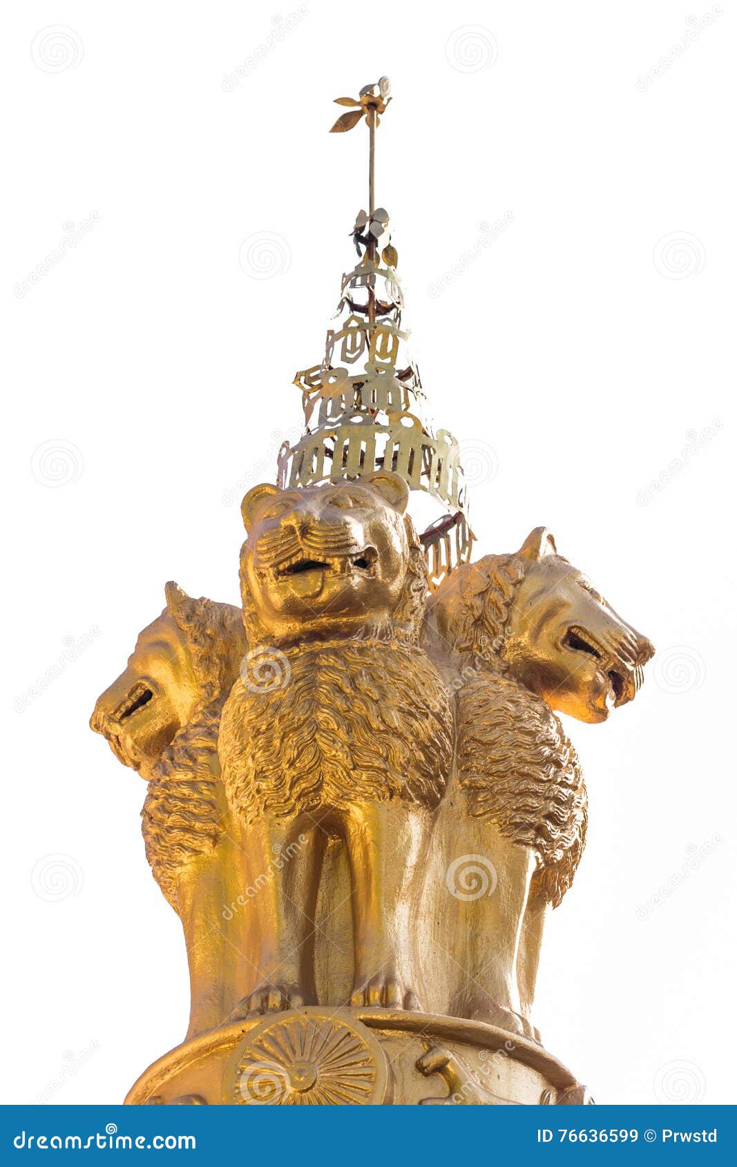 Isolated Pillars of Ashoka on White Stock Image - Image of ashoka ...