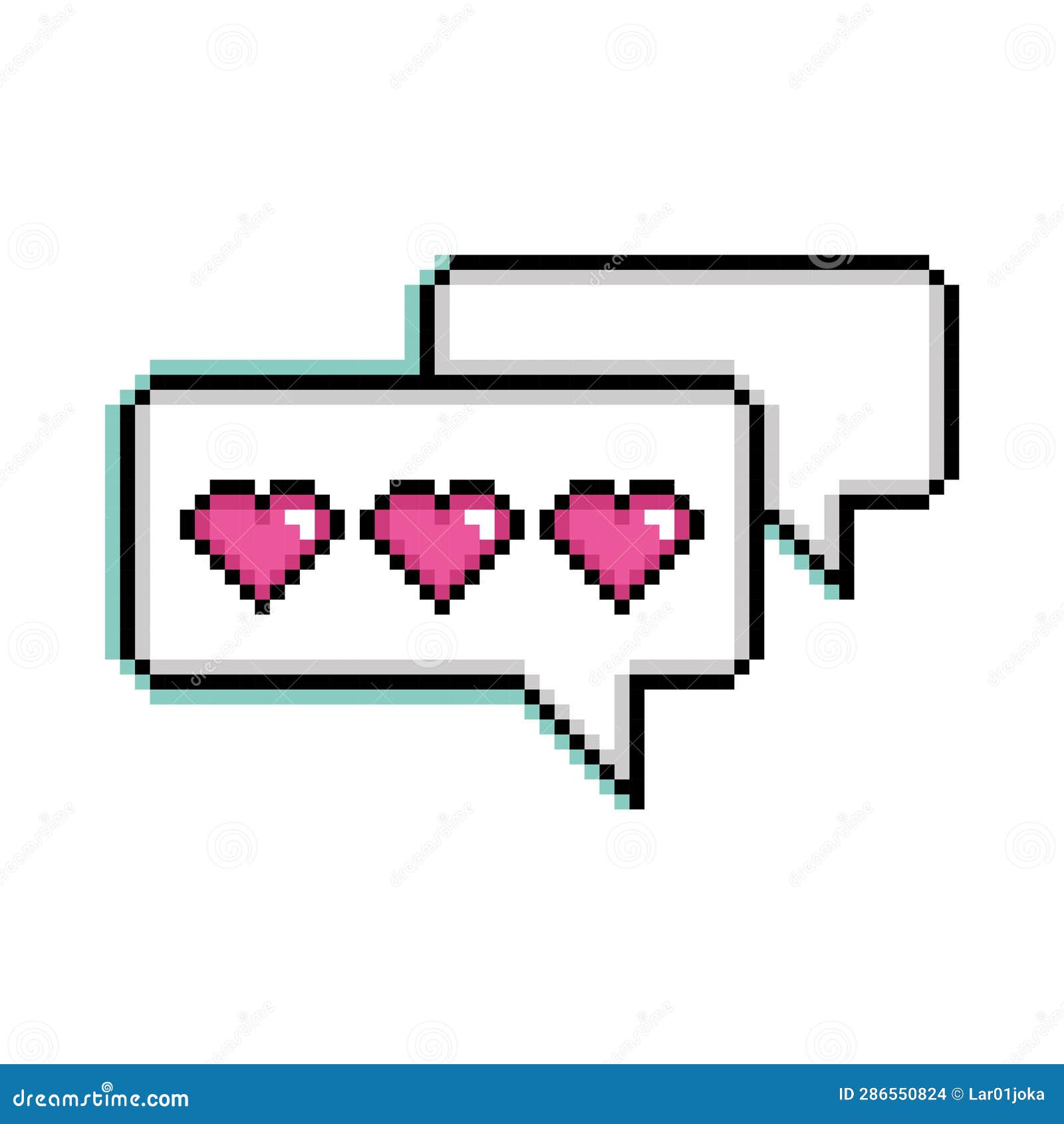 Isolated Pink Pixelated Comic Speech Bubble Chats Vector Stock ...