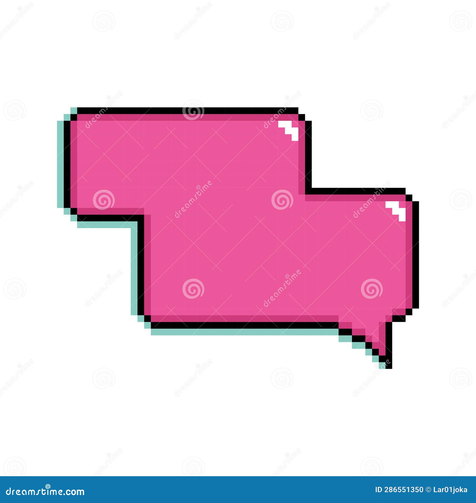 Isolated Pink Pixelated Comic Speech Bubble Chats Vector Stock ...