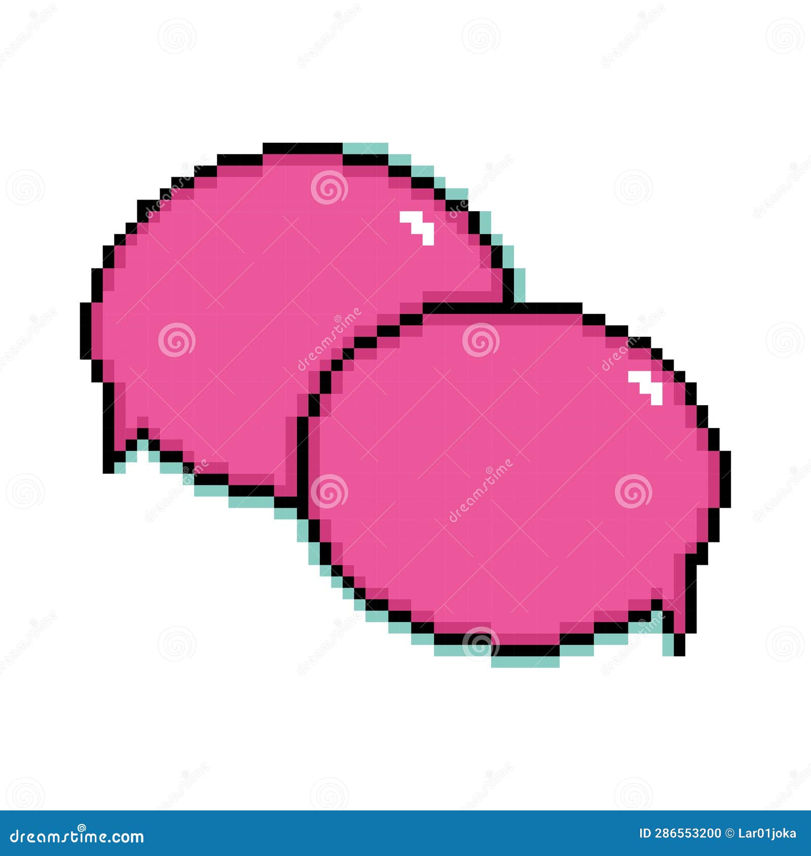 Isolated Pink Pixelated Comic Speech Bubble Chats Vector Stock ...