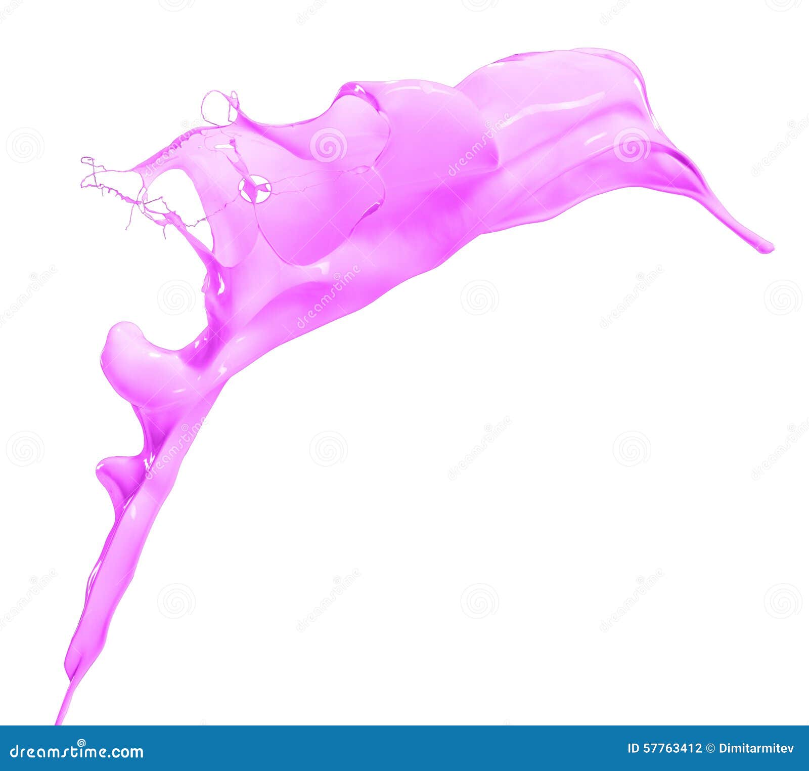 Isolated pink splash stock photo. Image of purple, drip - 57763412