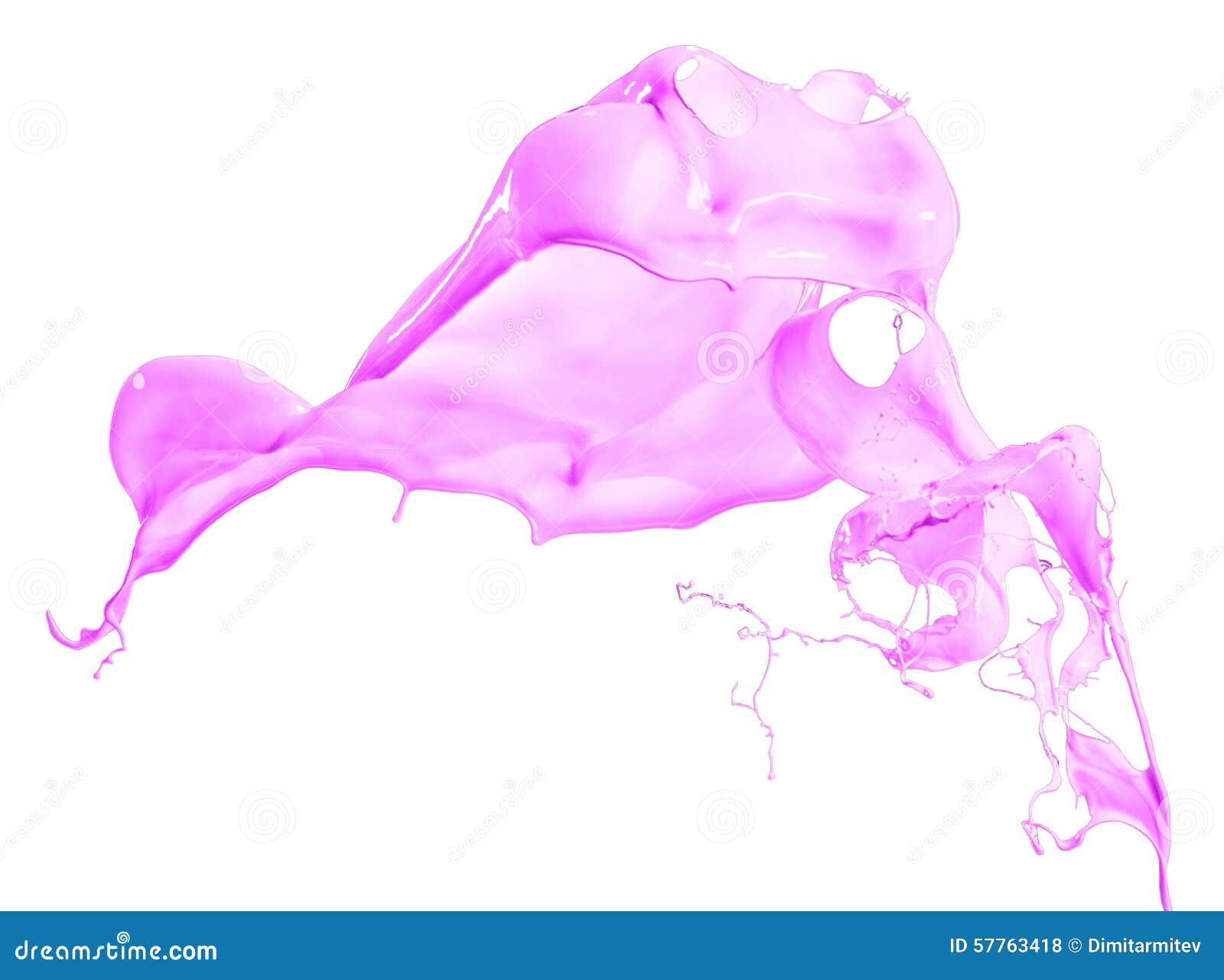 Isolated pink splash stock photo. Image of light, ripple - 57763418