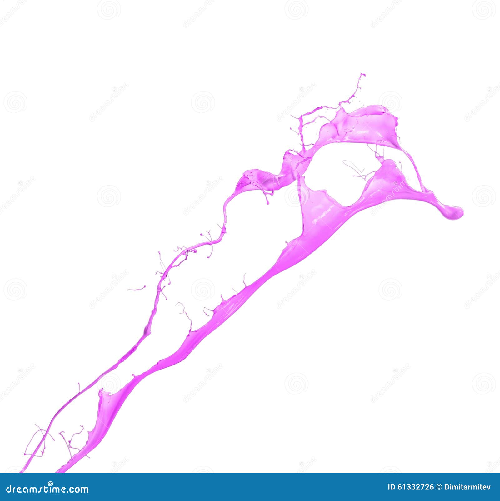 Isolated pink splash stock photo. Image of fluid, drip - 61332726