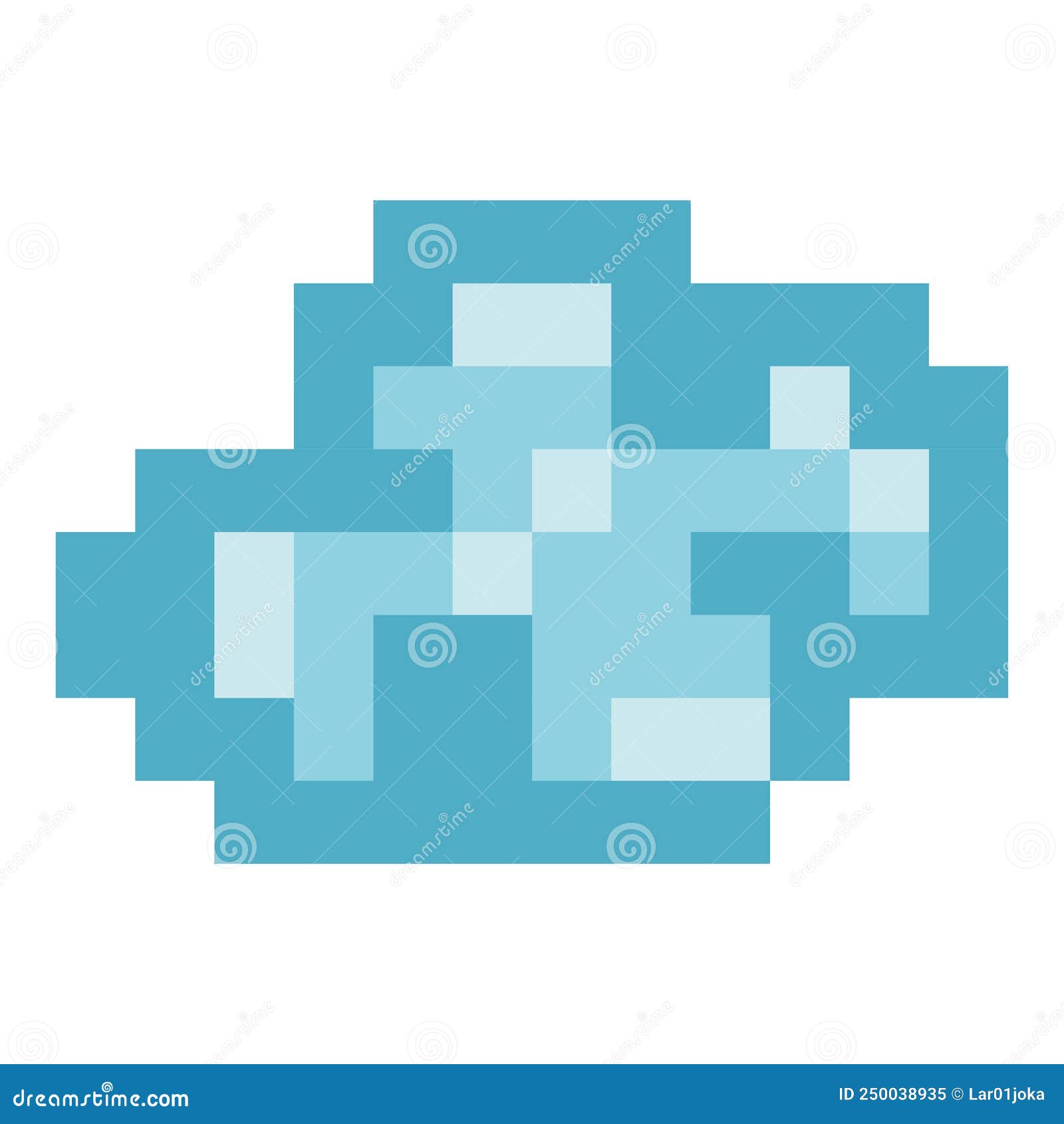 Isolated Pixel Cloud Icon 8 Bit Design Vector Stock Vector ...