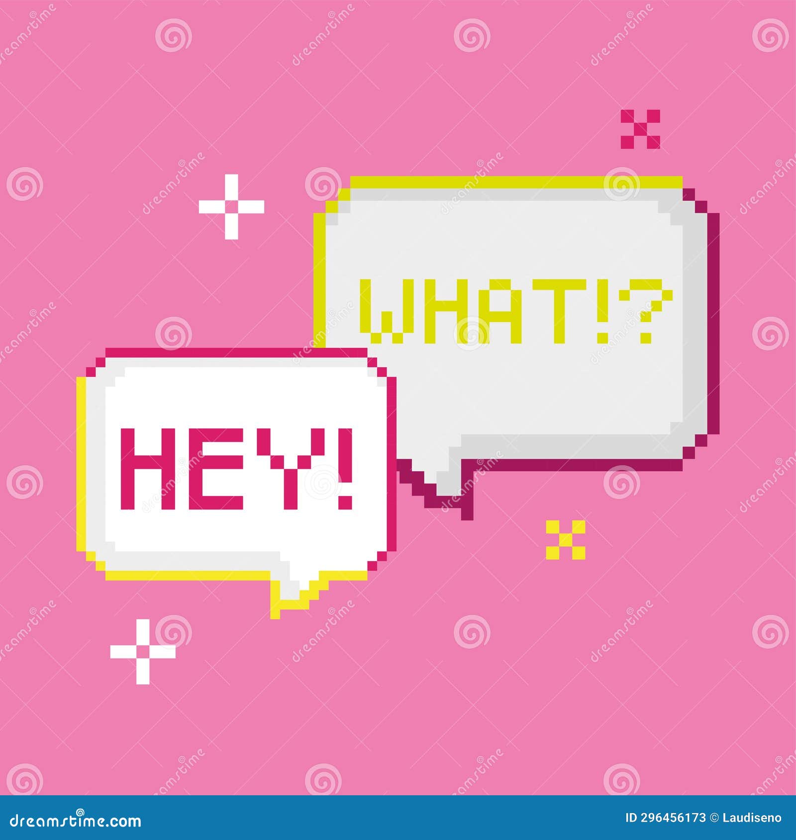 Isolated Pixel Speech Bubble with a Cartoon Expression Vector Stock ...