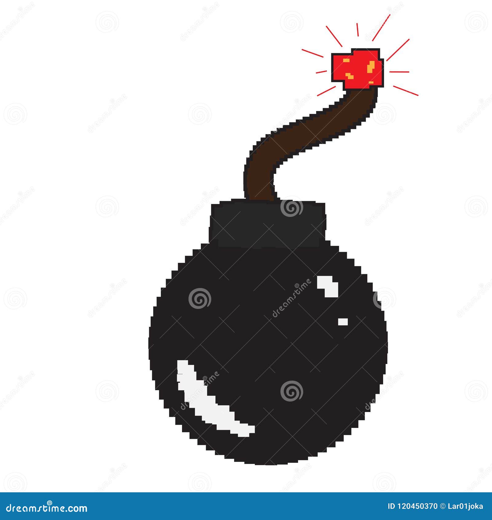 Isolated Pixelated Bomb Icon Stock Vector - Illustration of simple ...