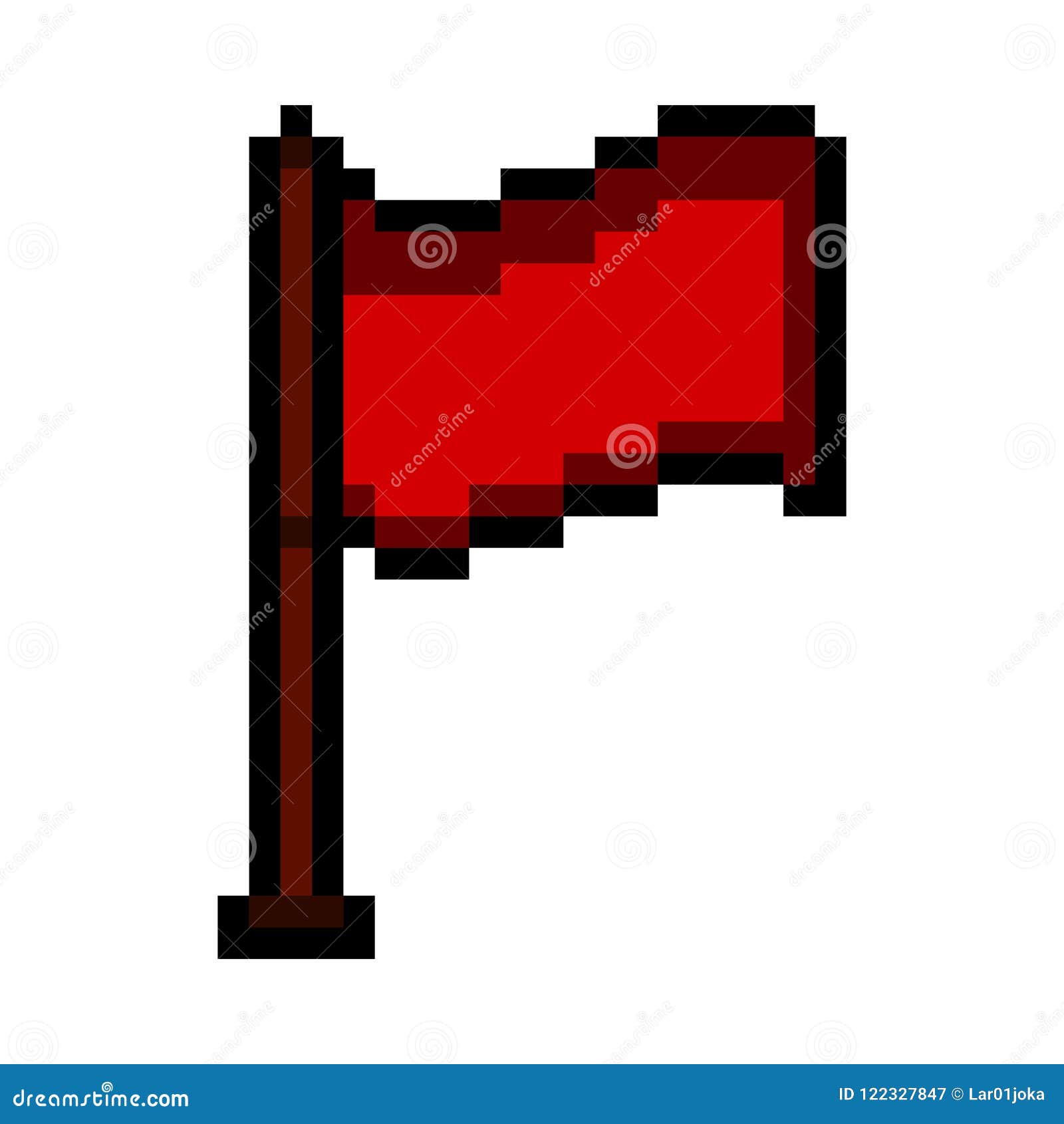 Isolated Pixelated Flag Icon Stock Vector - Illustration of icon, game ...