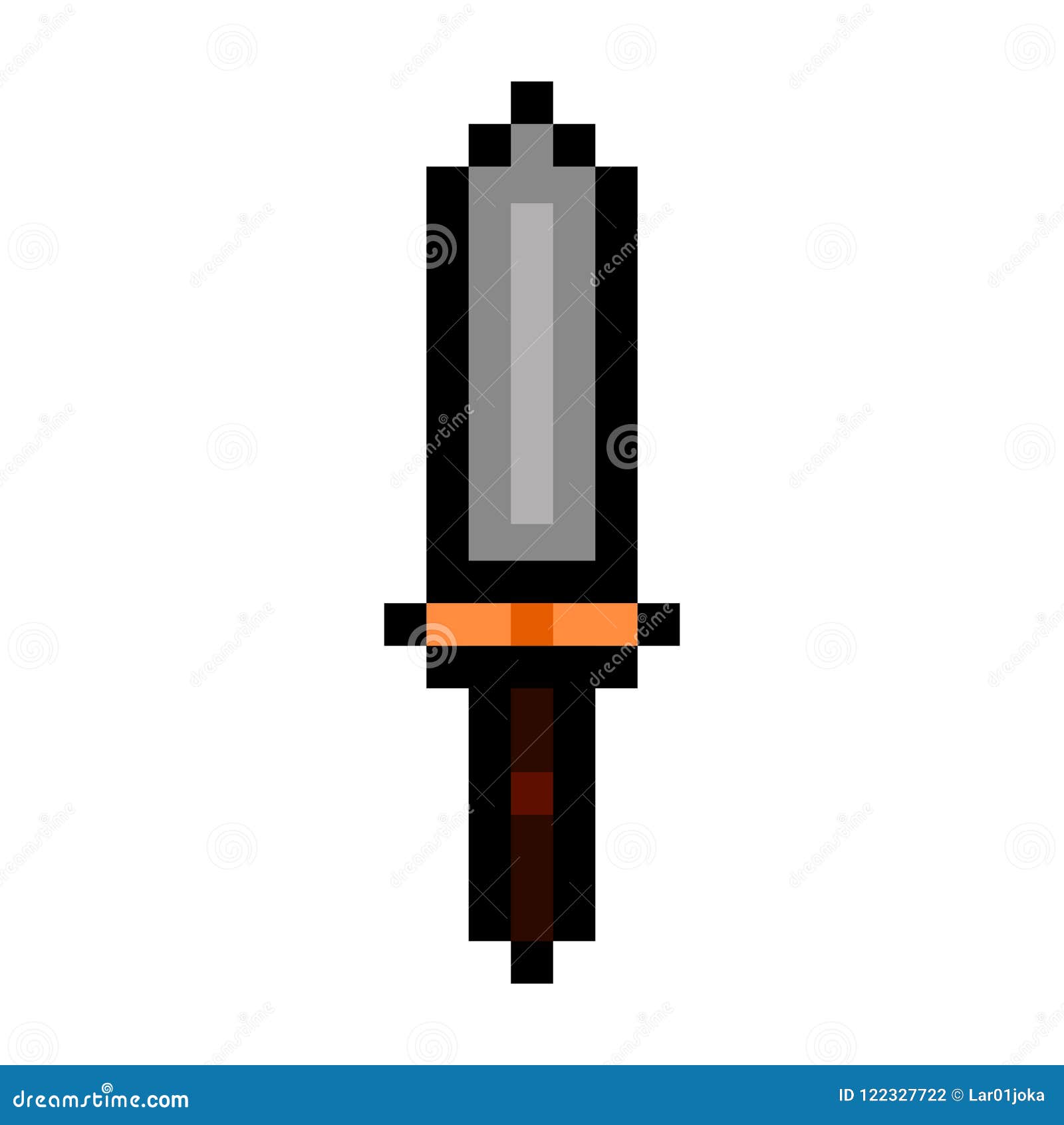 Isolated Pixelated Sword Icon Stock Vector - Illustration of logo ...