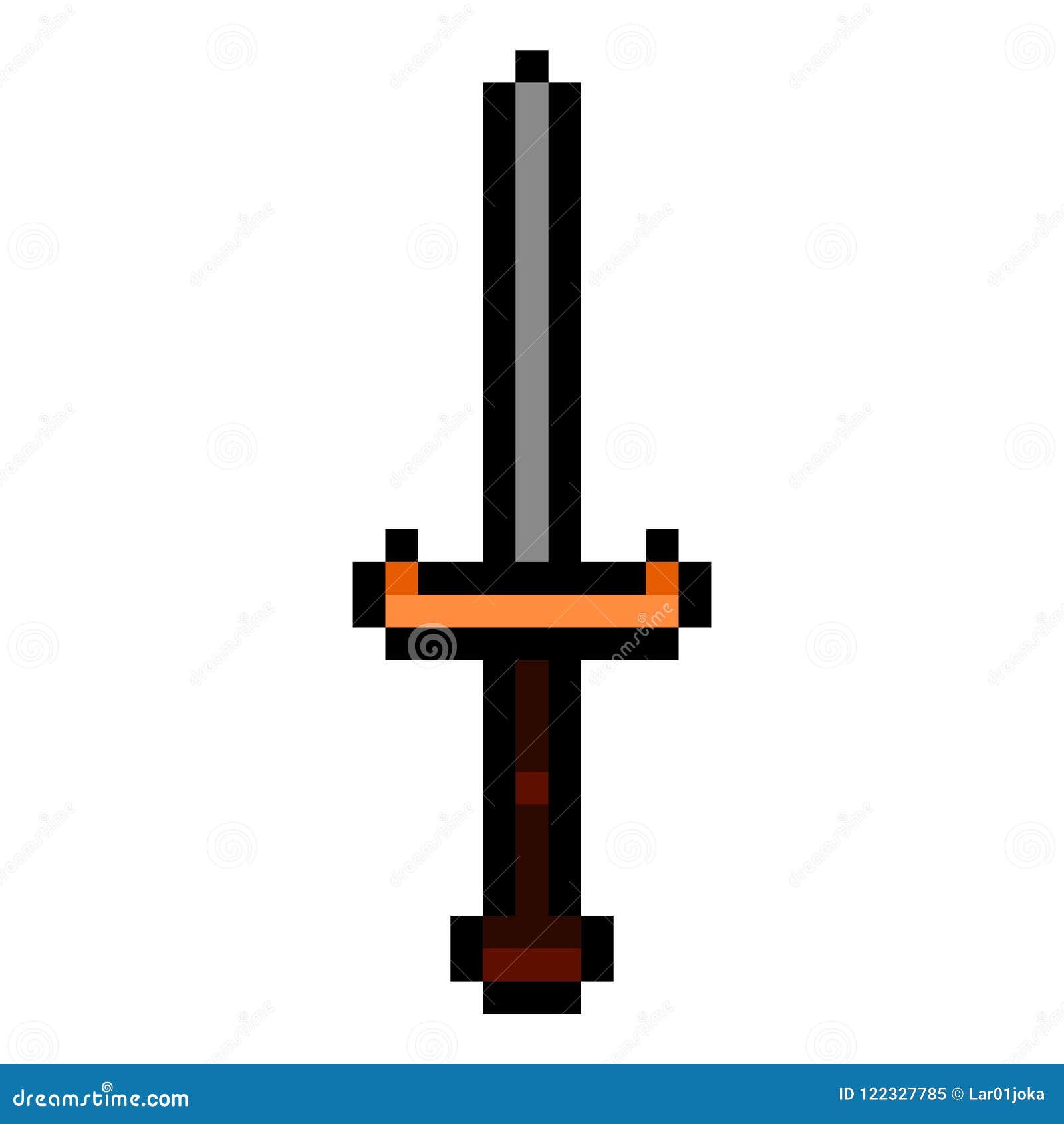 Isolated Pixelated Sword Icon Stock Vector - Illustration of vintage ...