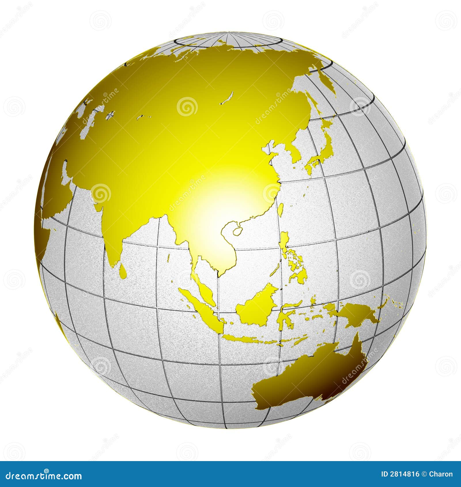 Planet Globe Earth 3D Isolated Stock Illustration - Illustration of ...