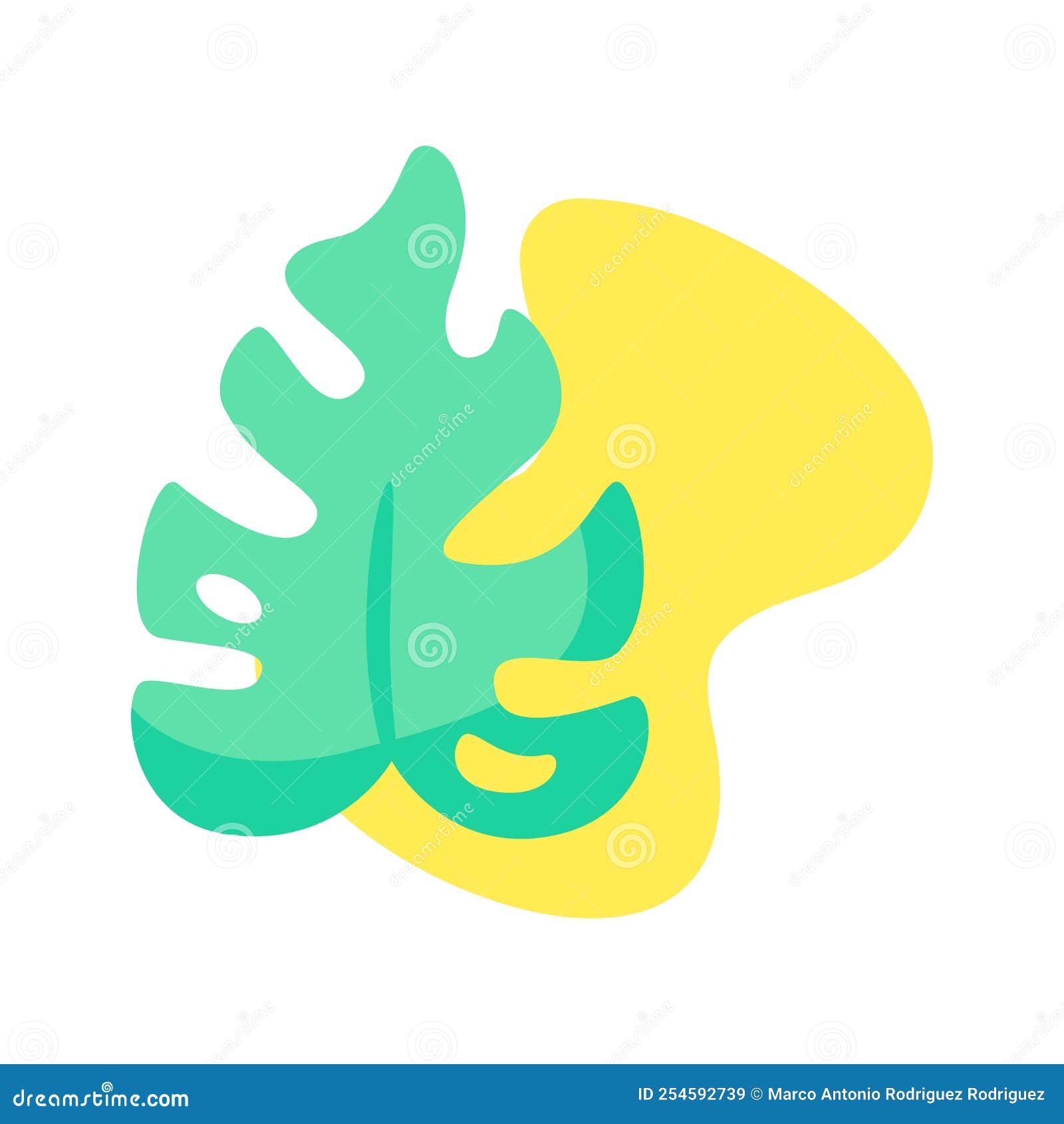 Isolated Plant Picture Beach Vector Illustration Stock Vector ...