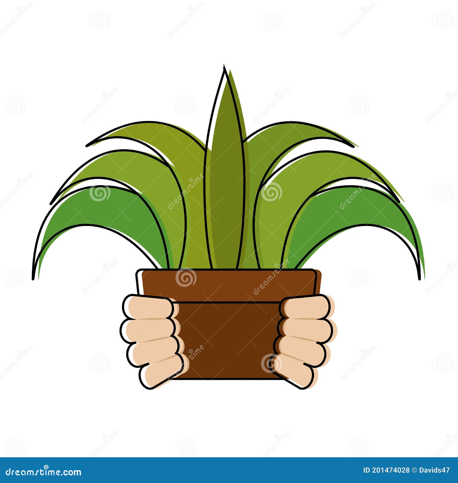 Isolated plant sow stock vector. Illustration of girl - 201474028