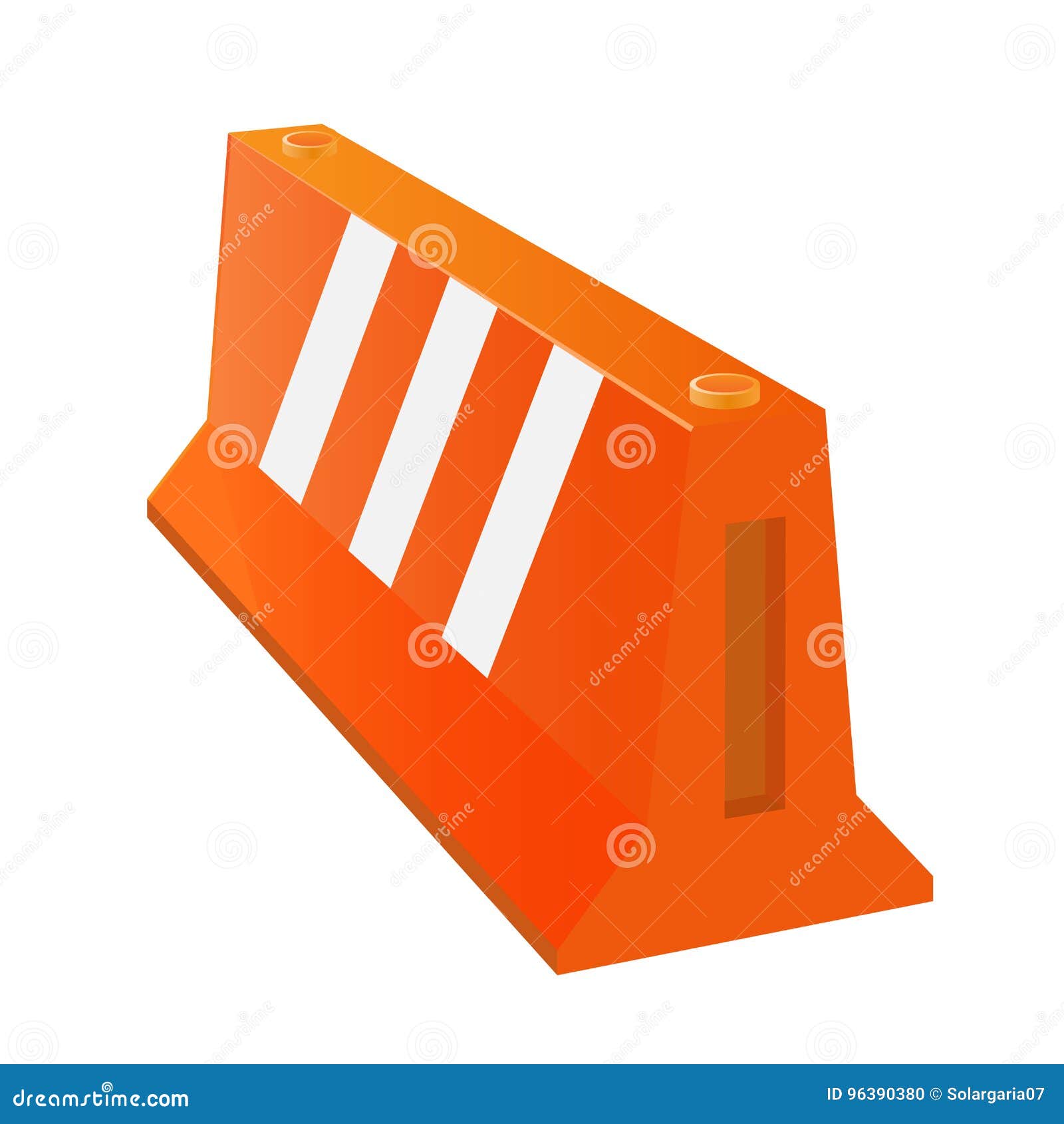 Isolated Plastic Barrier - Vector Illustration Stock Vector ...