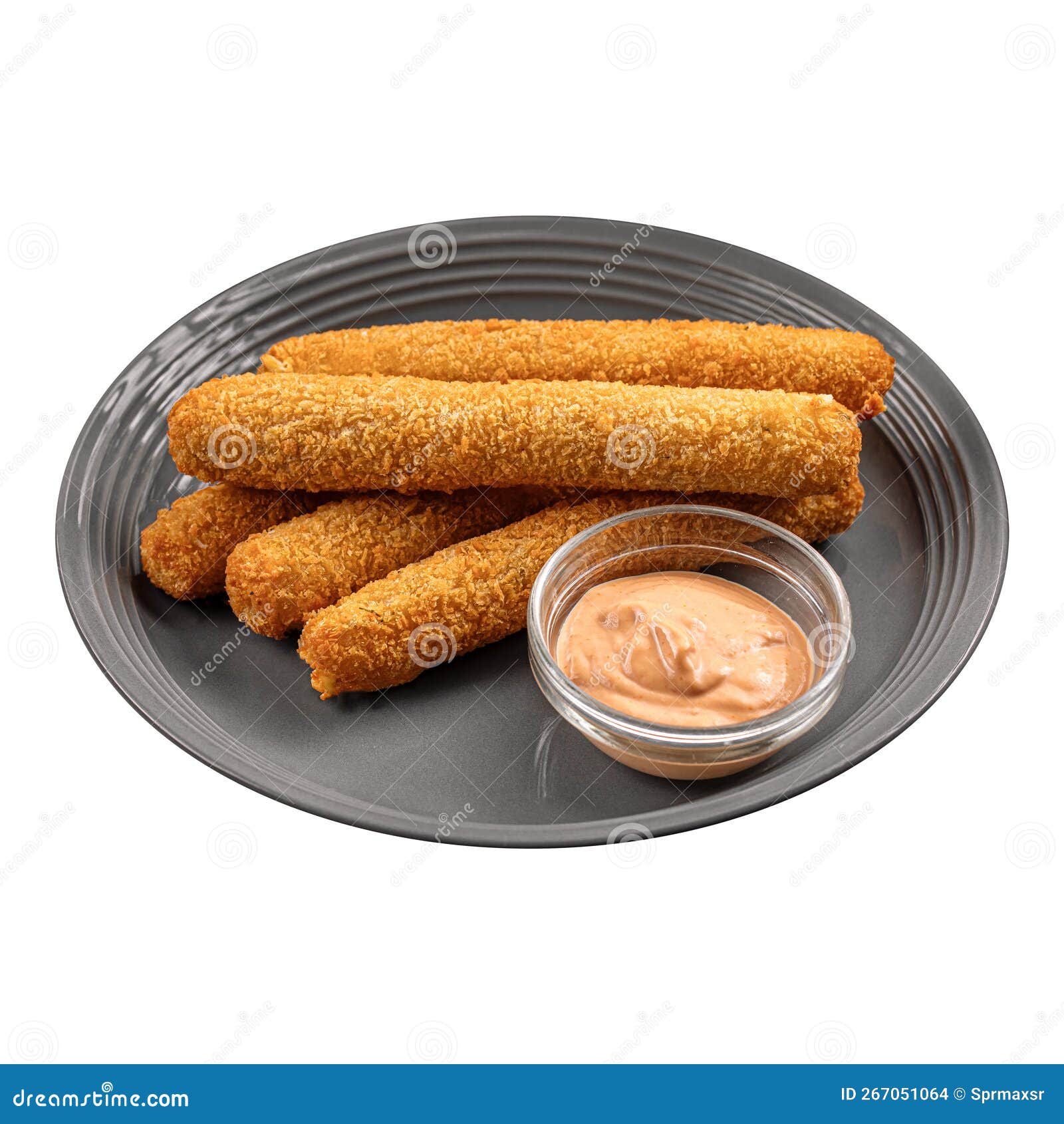 Isolated Plate of Fried Cheese Sticks Appetizer Stock Photo - Image of ...