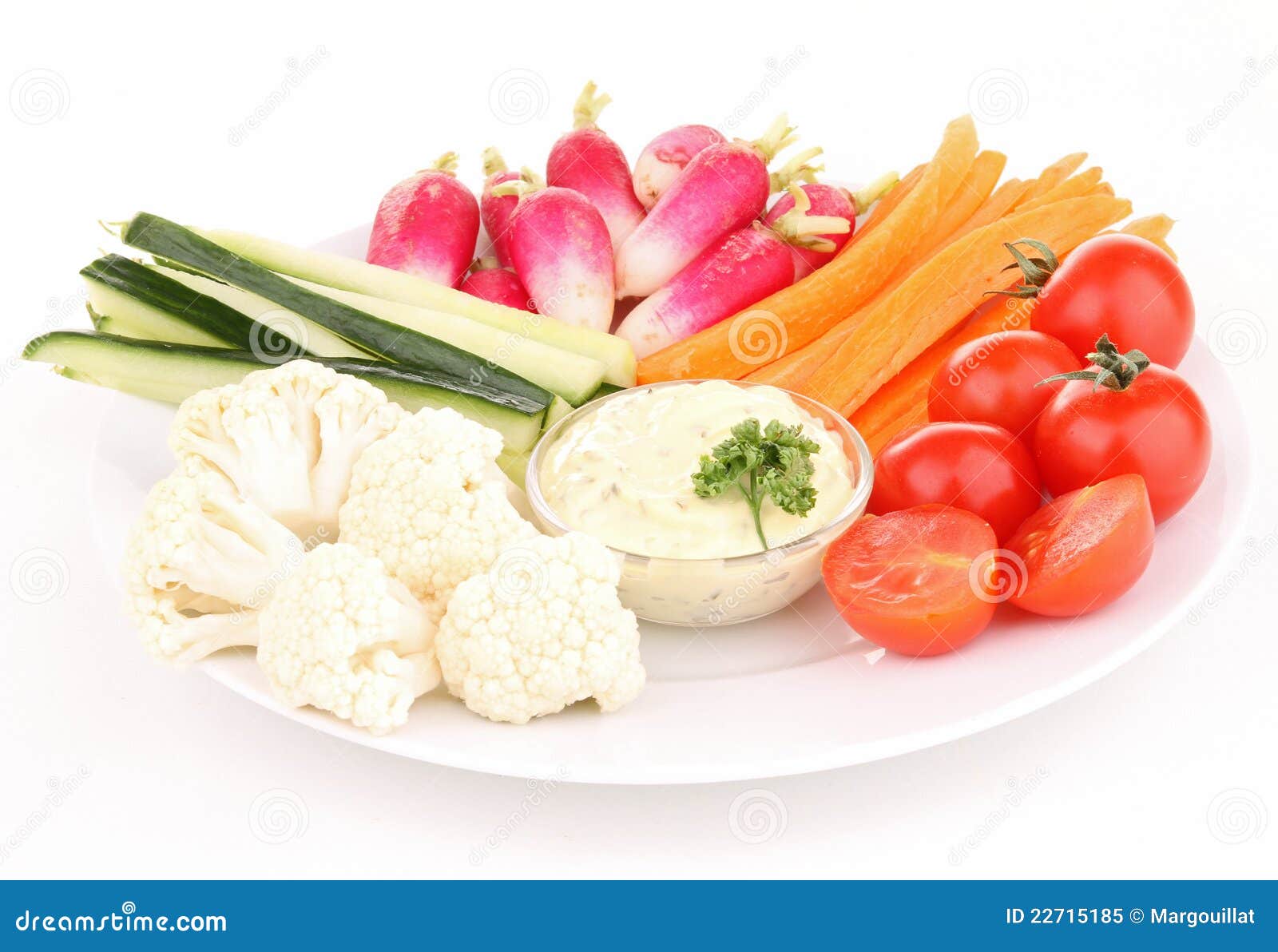 Isolated Plate of Vegetables Stock Image - Image of carrot, snack: 22715185