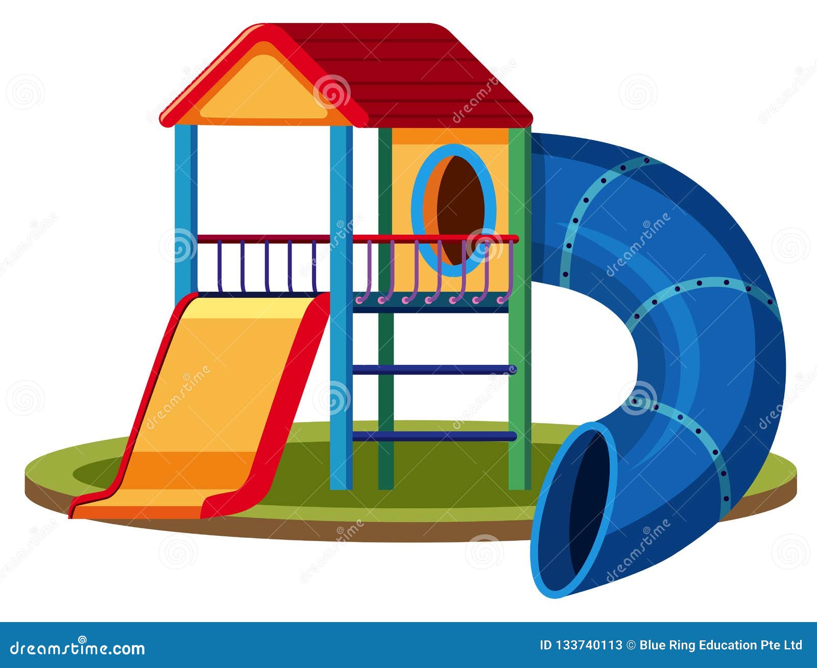 Set Of Isolated Playground Equipments,kindergarten Cartoon Vector ... Set Of Isolated Playground Equipments,kindergarten Cartoon Vector ...