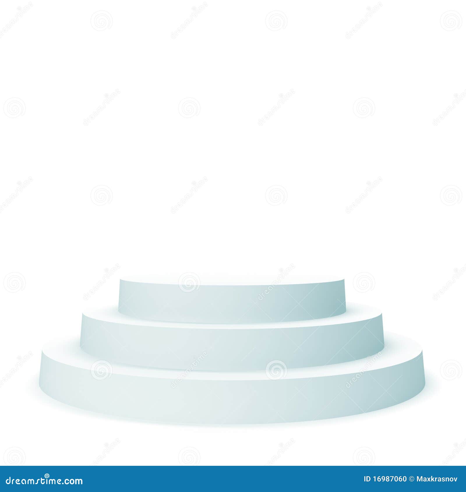 Isolated Podium stock illustration. Illustration of finish - 16987060